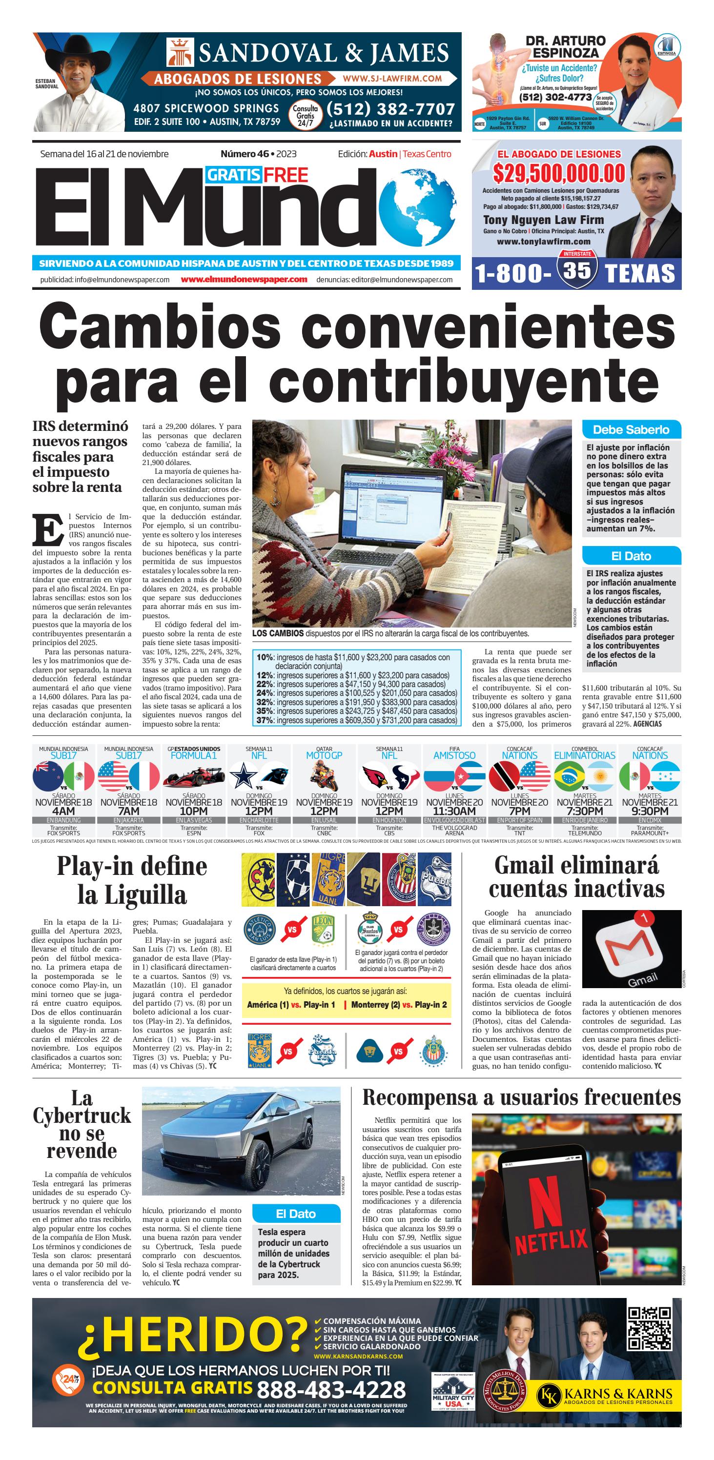 El Mundo Newspaper 46 - 2023 by El Mundo Newspaper - Issuu