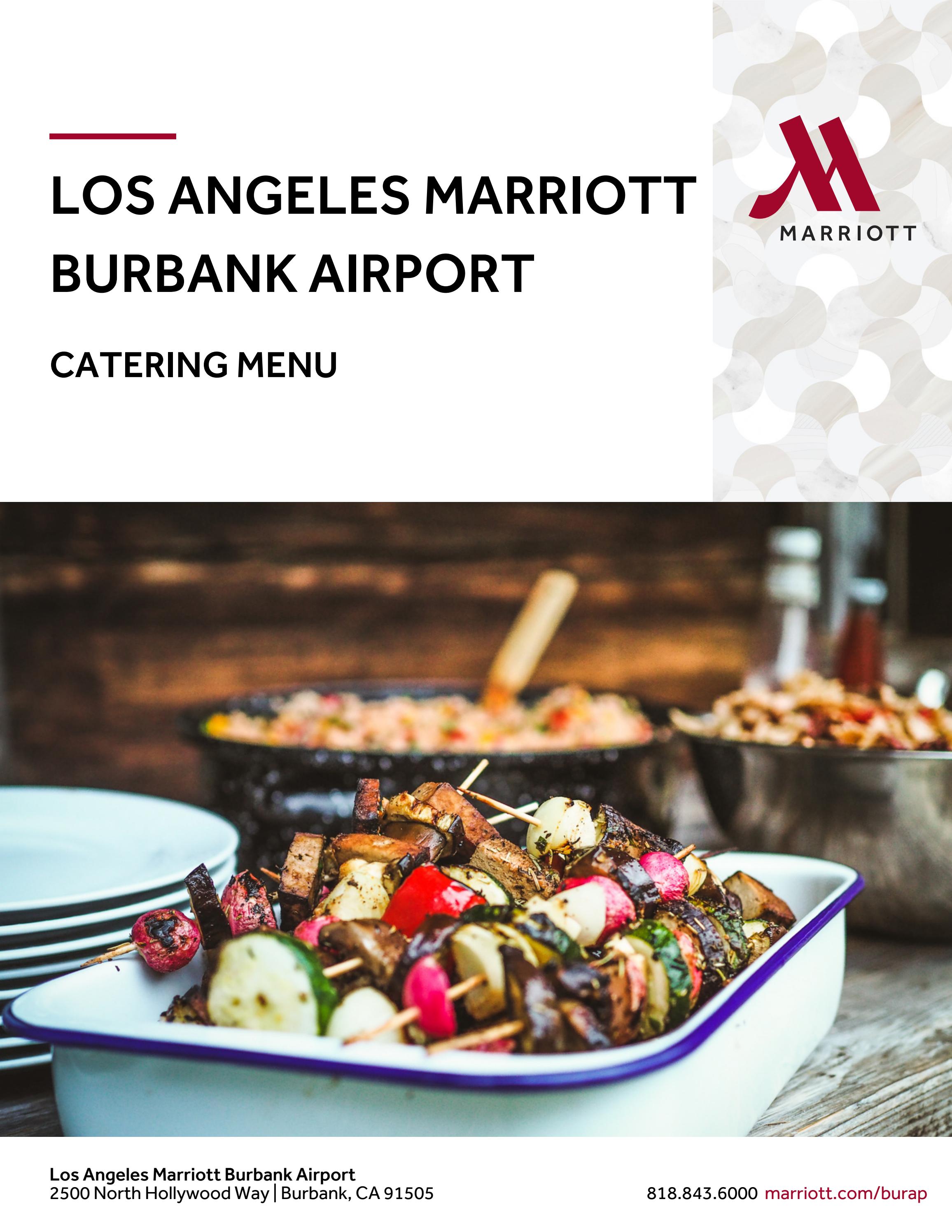 Los Angeles Marriott Burbank Airport Catering Menu by spirehospitality ...