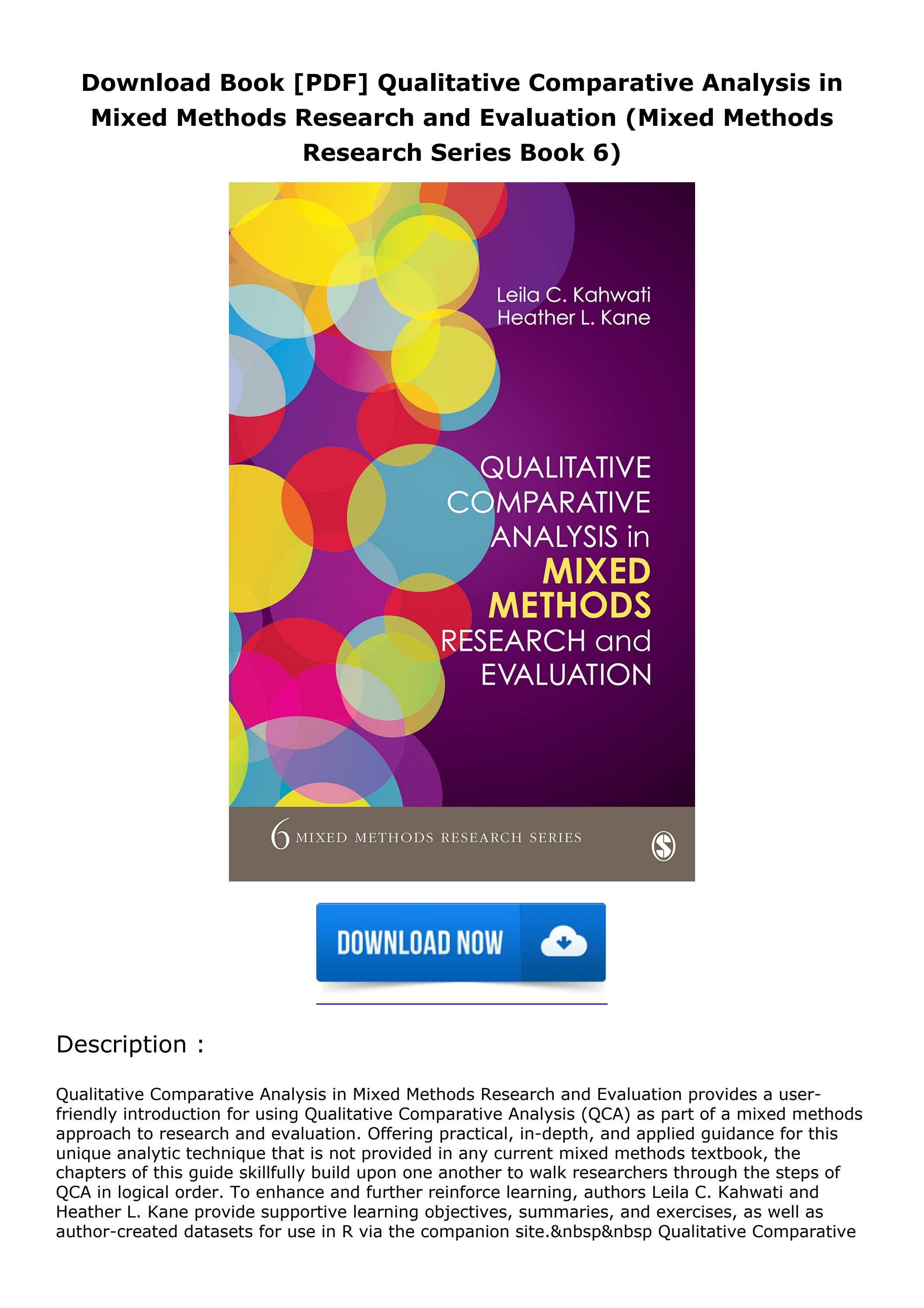 Download Book Pdf Qualitative Comparative Analysis In Mixed Methods Rese By Sofiejonesase Issuu 