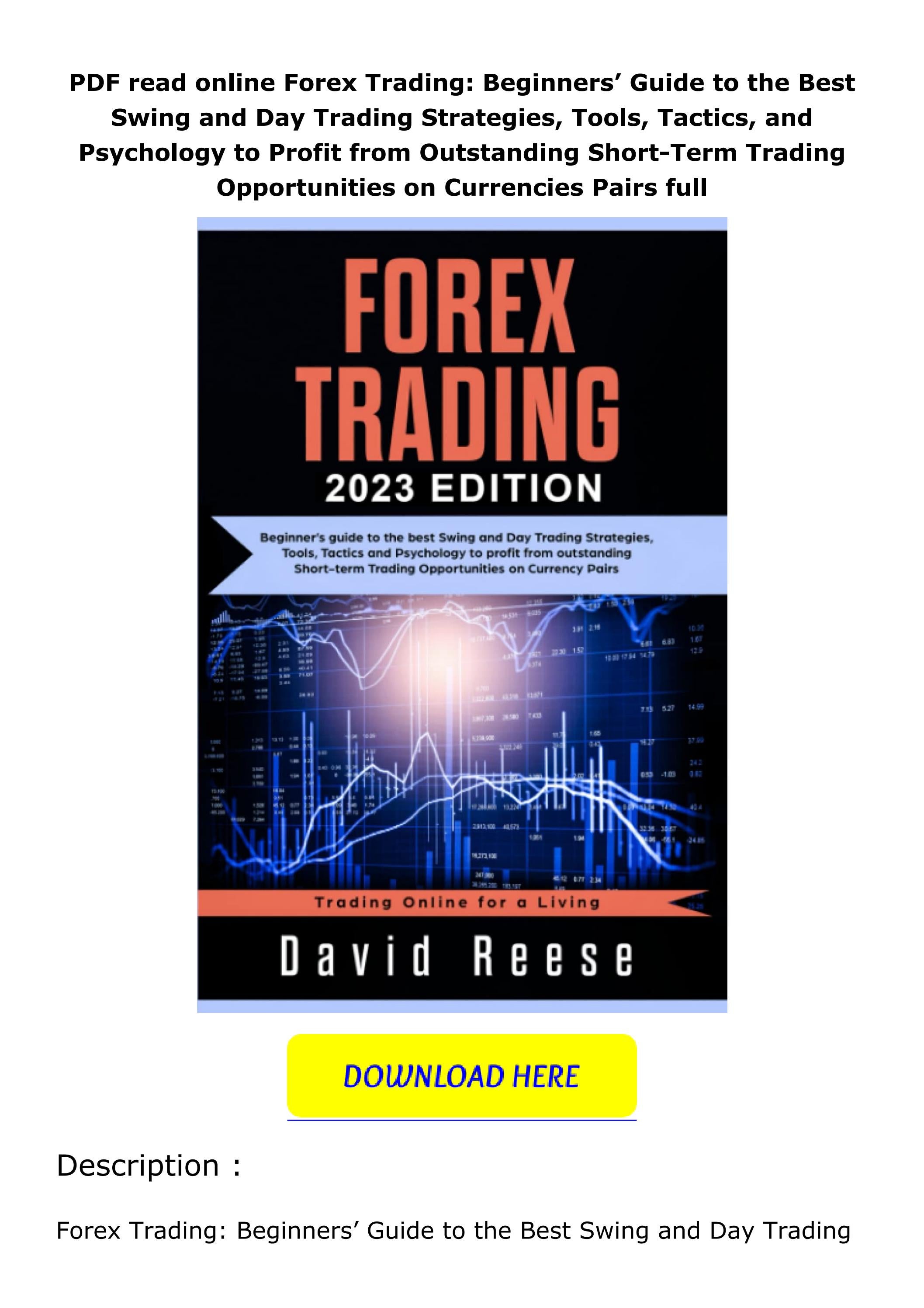 PDF read online Forex Trading: Beginners’ Guide to the Best Swing and ...