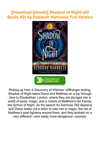 [Download [ebook]] Shadow of Night (All Souls, #2) by Deborah Harkness ...