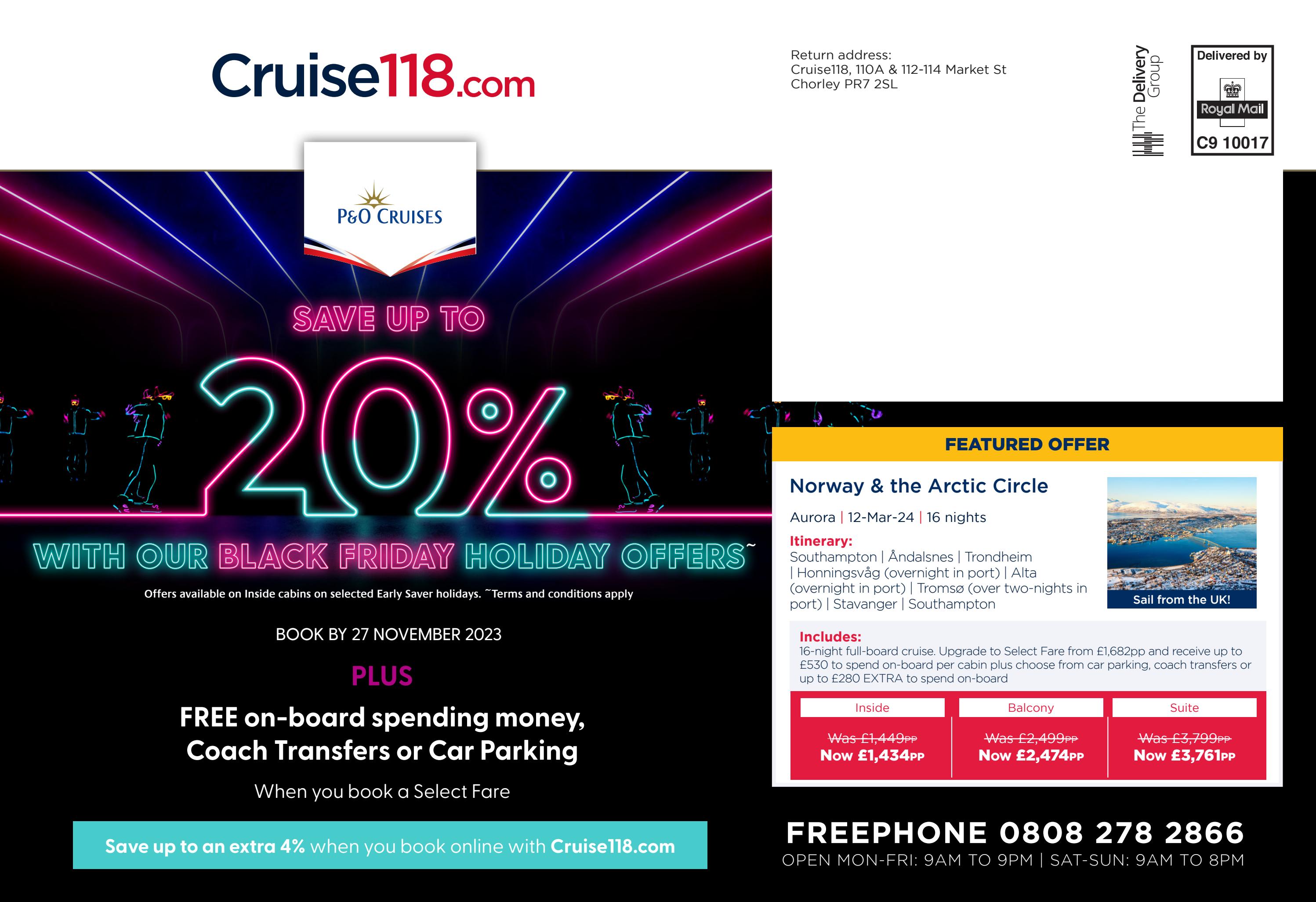 Cruise118 - P&O Cruises postcard November 2023 by WTH (UK) Ltd - Issuu