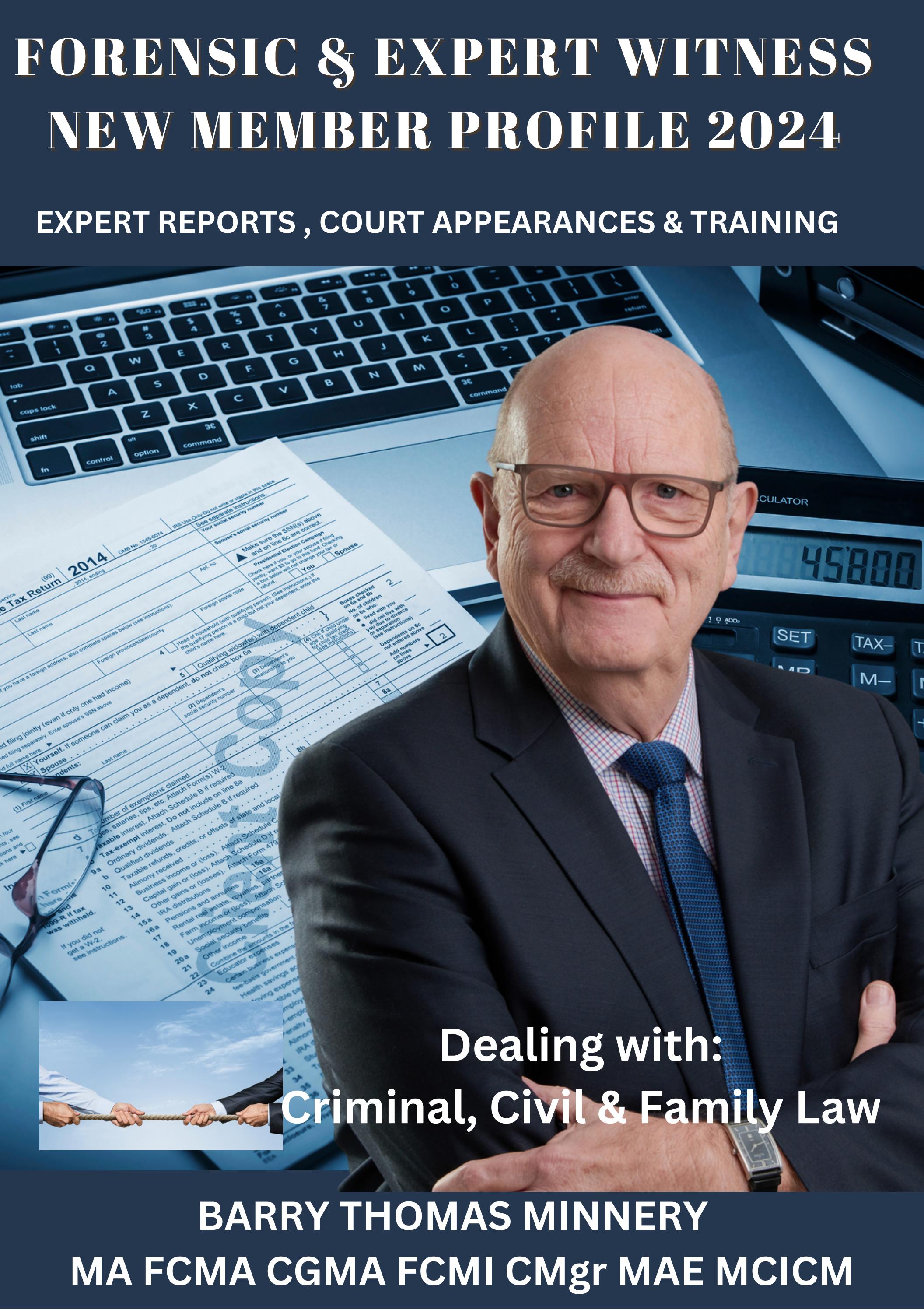 Barry Minnery New member 2024 FFEW Forensic Accountant by Federation of ...