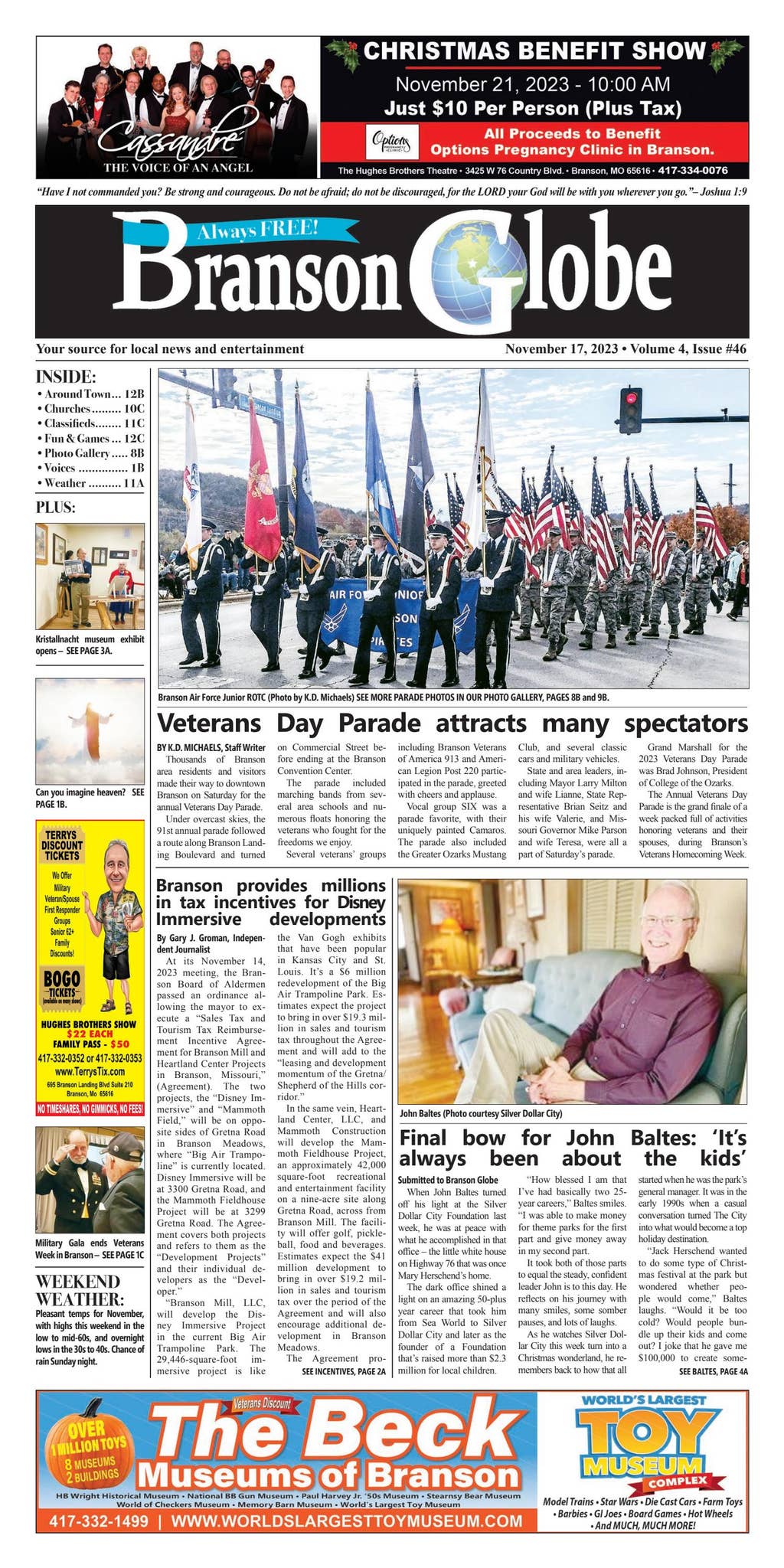 Branson Globe, November 17, 2023 by bransonglobe - Issuu
