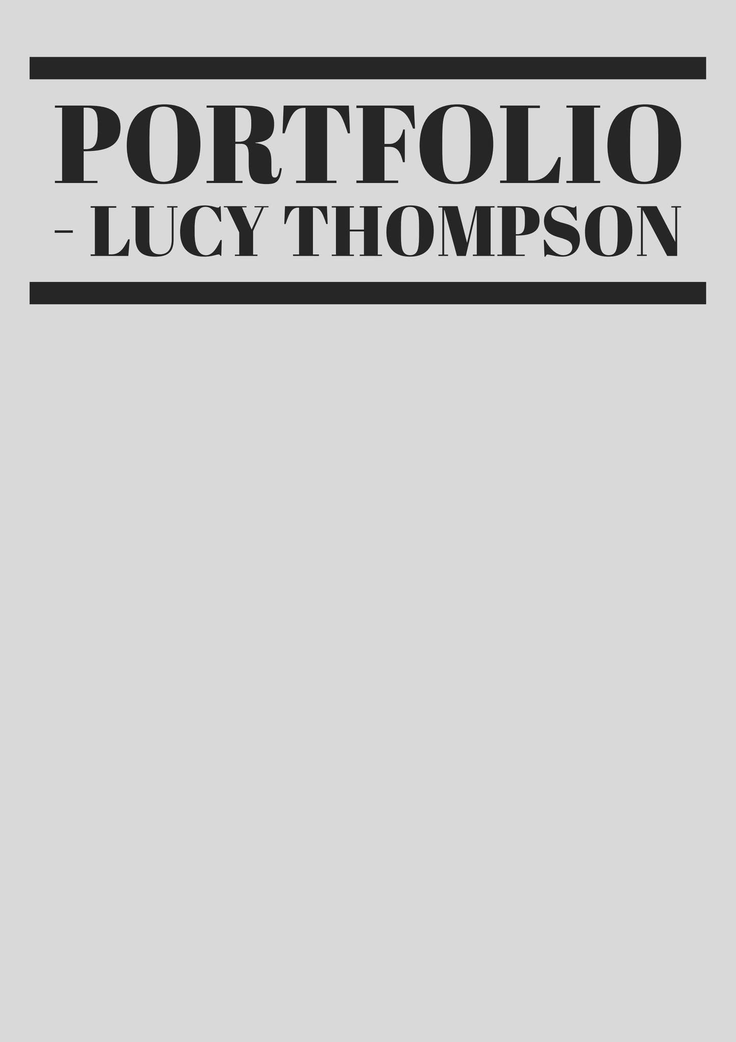 Lucy Thompson by lucyest - Issuu
