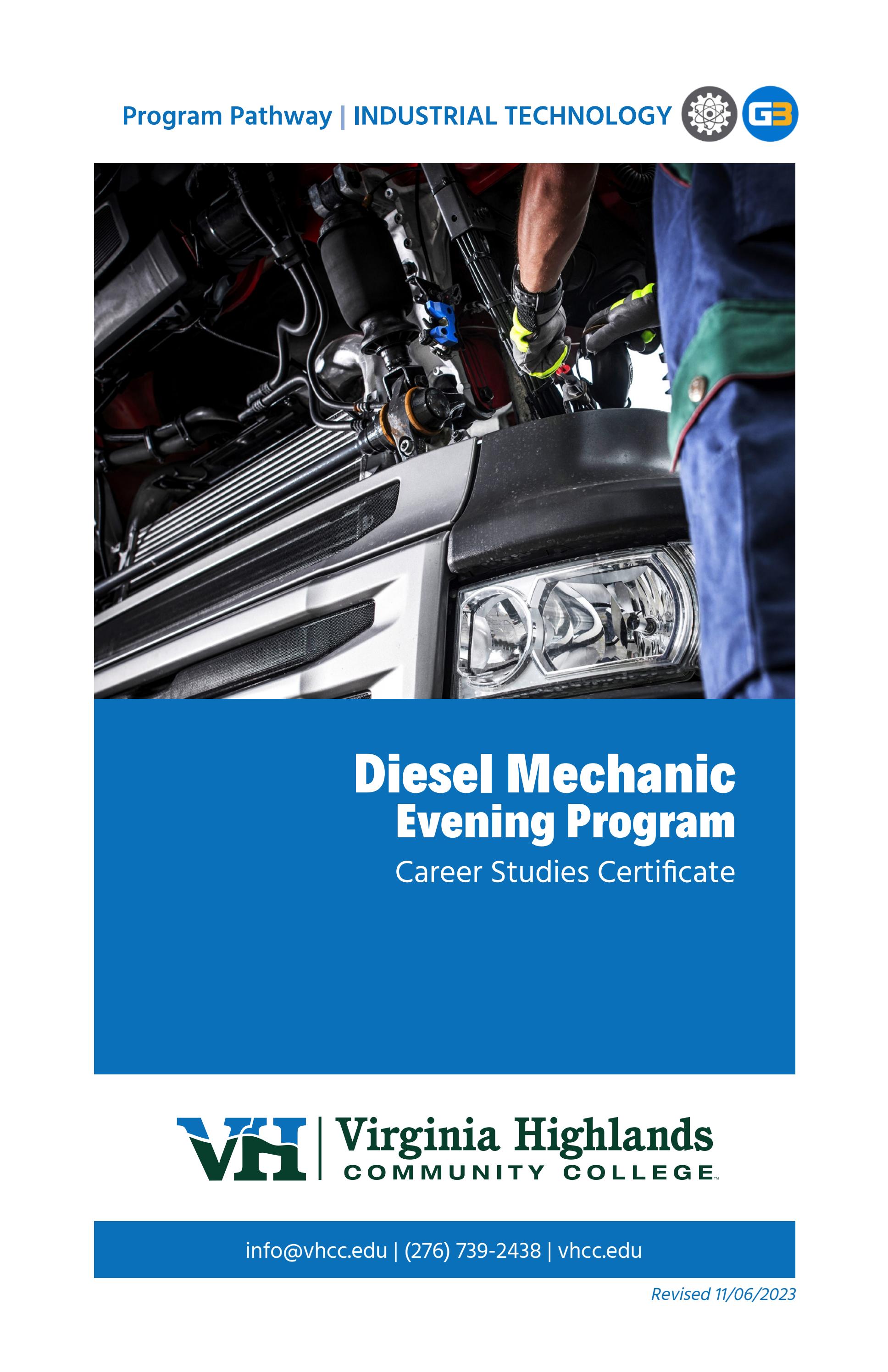 Diesel Mechanic - Evening Program Pathway | VHCC by Virginia Highlands ...