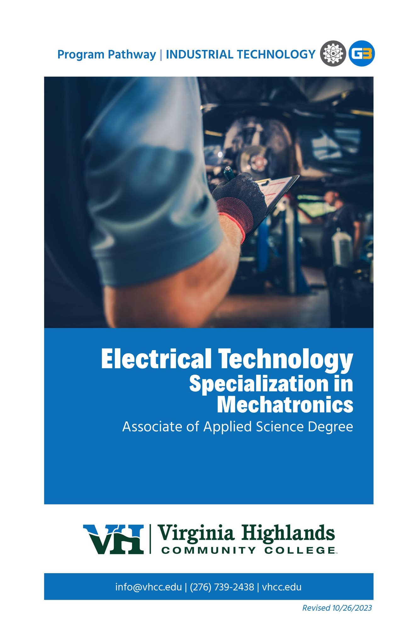 Electrical Technology - Specialization in Mechatronics Pathway | VHCC ...