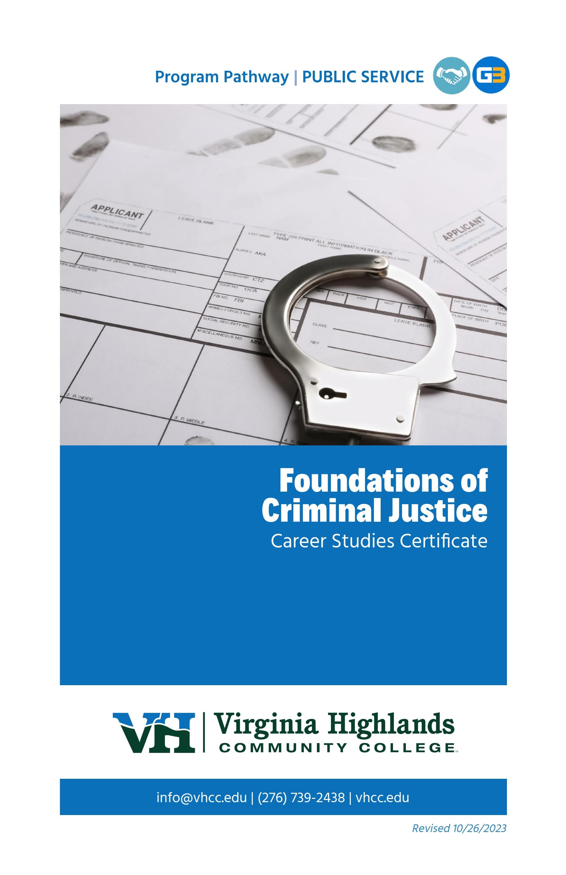 Foundations of Criminal Justice Pathway | VHCC by Virginia Highlands ...