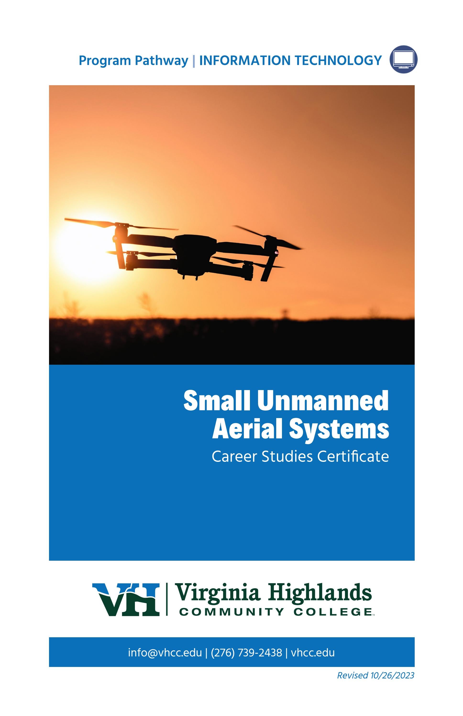 Small Unmanned Aerial Systems (sUAS) Program Pathway | VHCC by Virginia ...