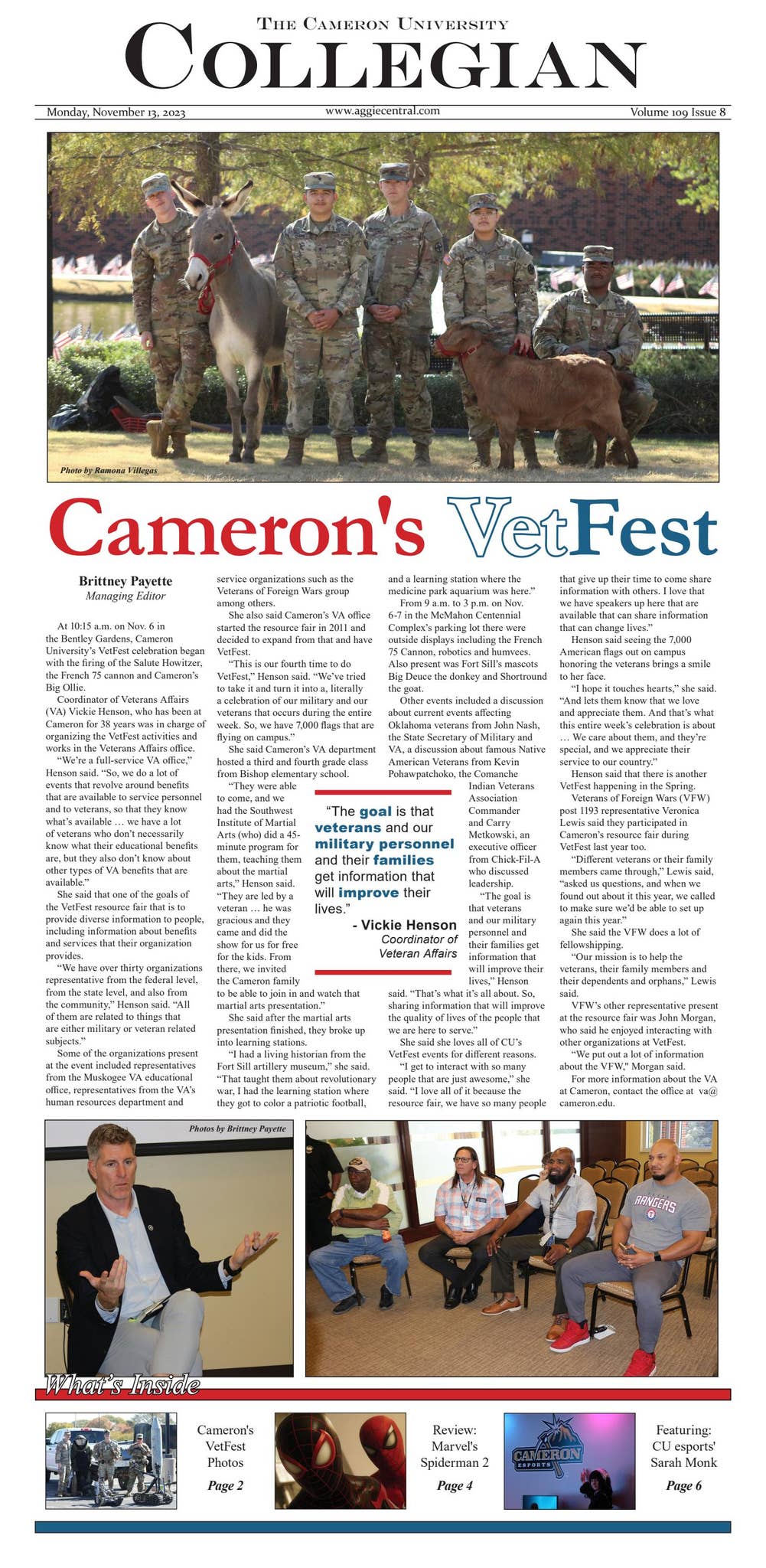 Cameron Collegian Issue #8 by Cameron University Collegian - Issuu