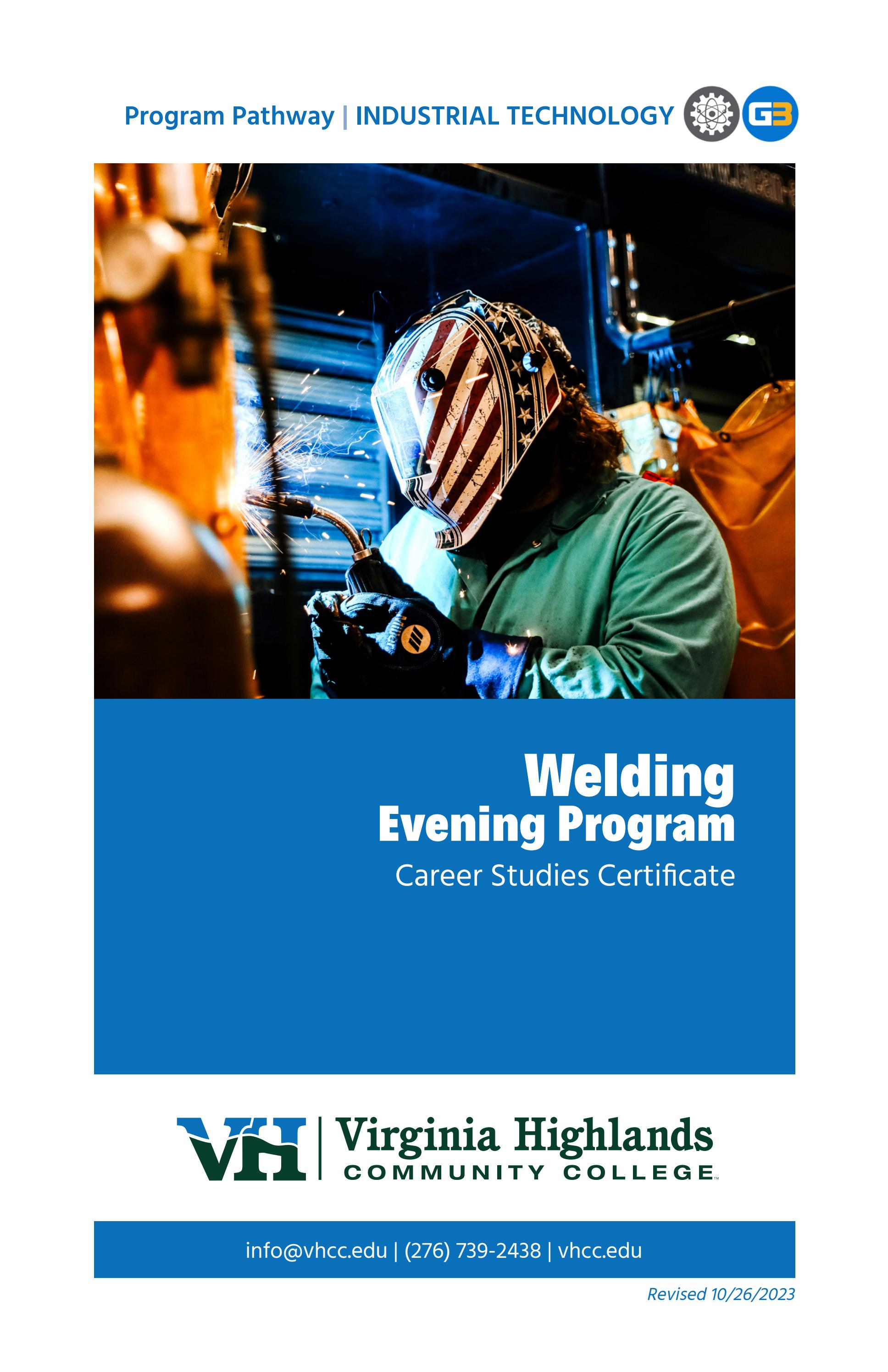 Welding Pathway - Evening Program | VHCC by Virginia Highlands ...