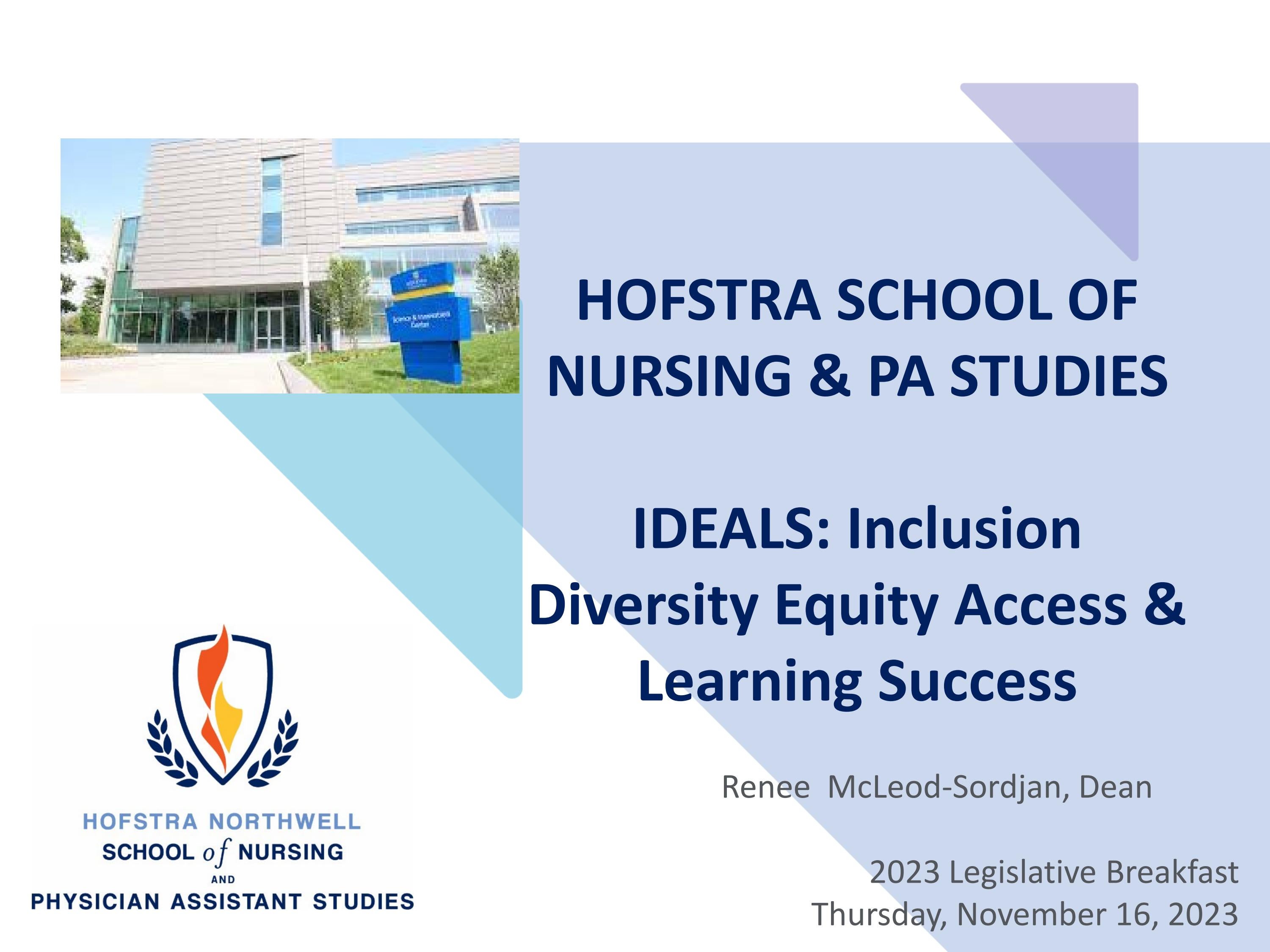 Nursing and PA Studies - 2023 Legislative Breakfast by Hofstra ...