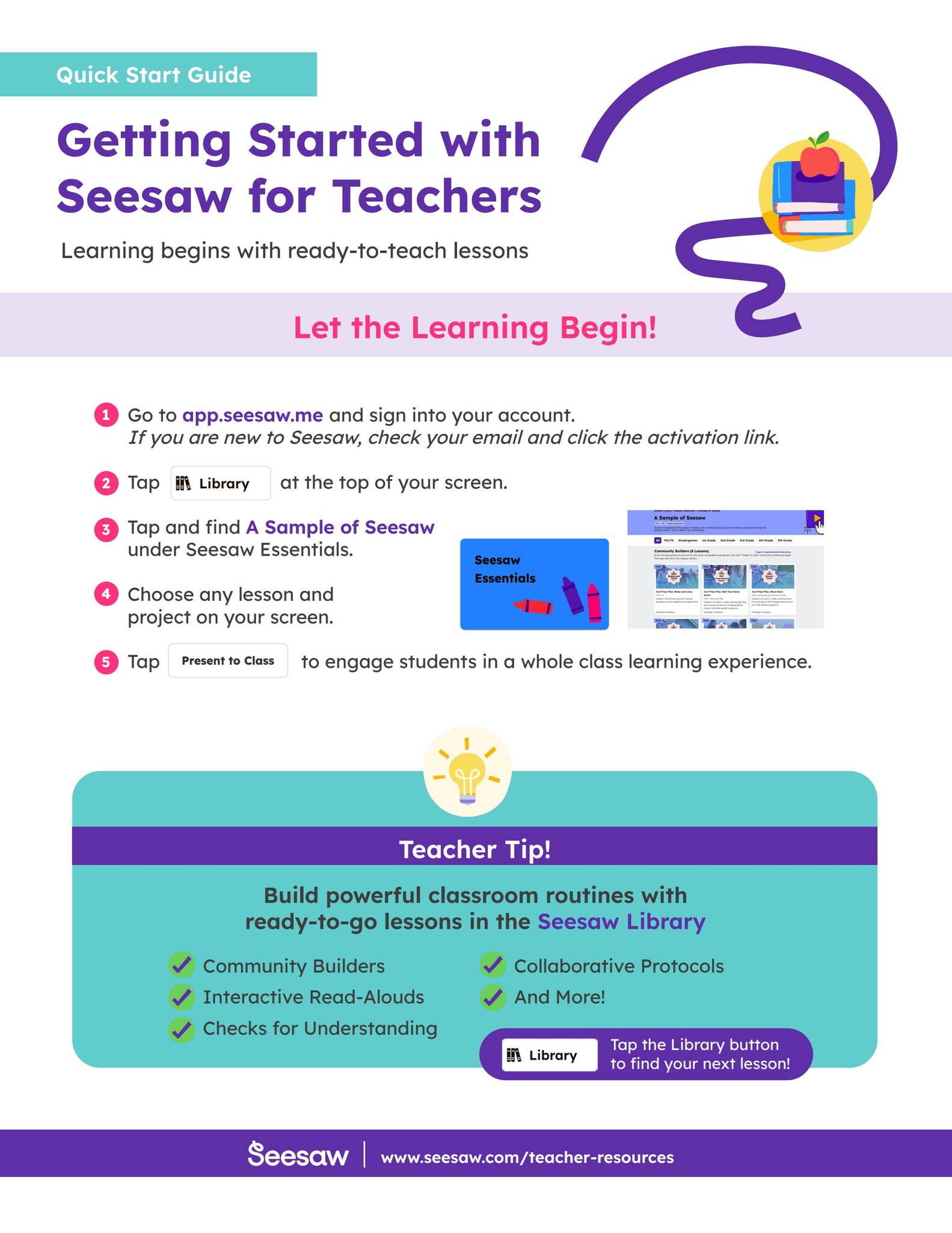 QSG: Getting Started with Seesaw for Teachers by seesawlearning - Issuu