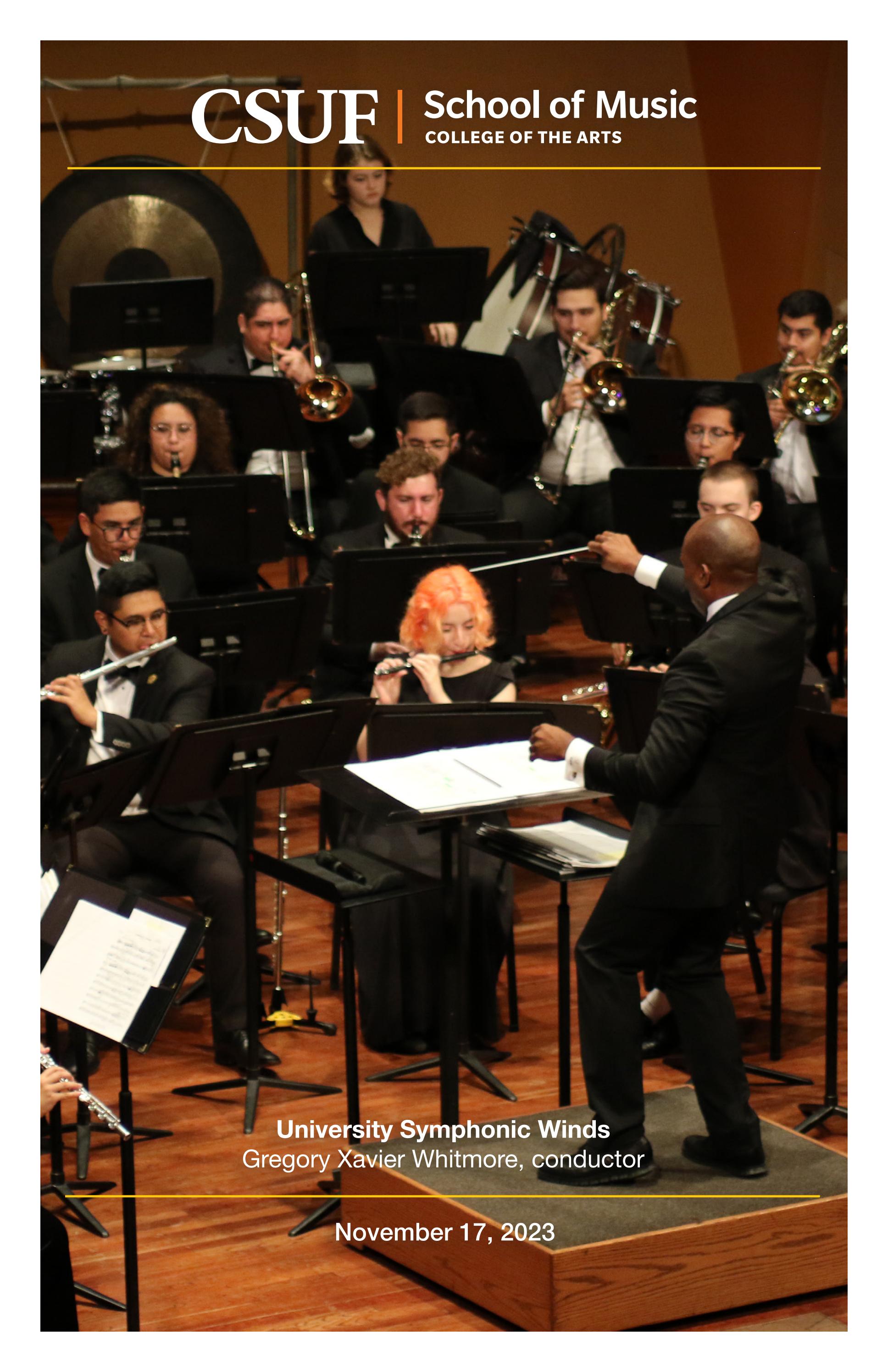 " University Symphonic Winds" program by csuf_COTA - Issuu