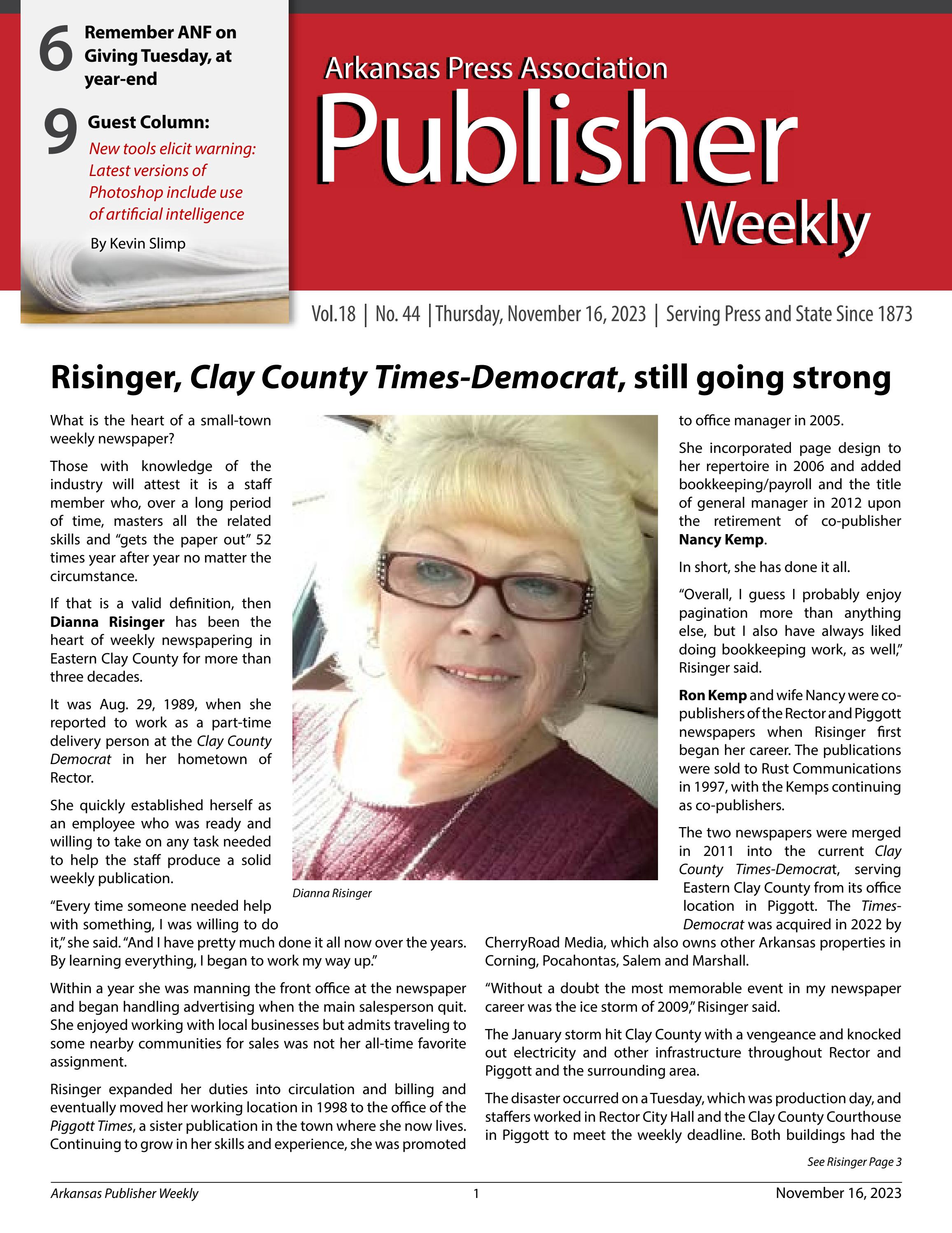 Arkansas Publisher Weekly: November 16, 2023 by Arkansas Press ...