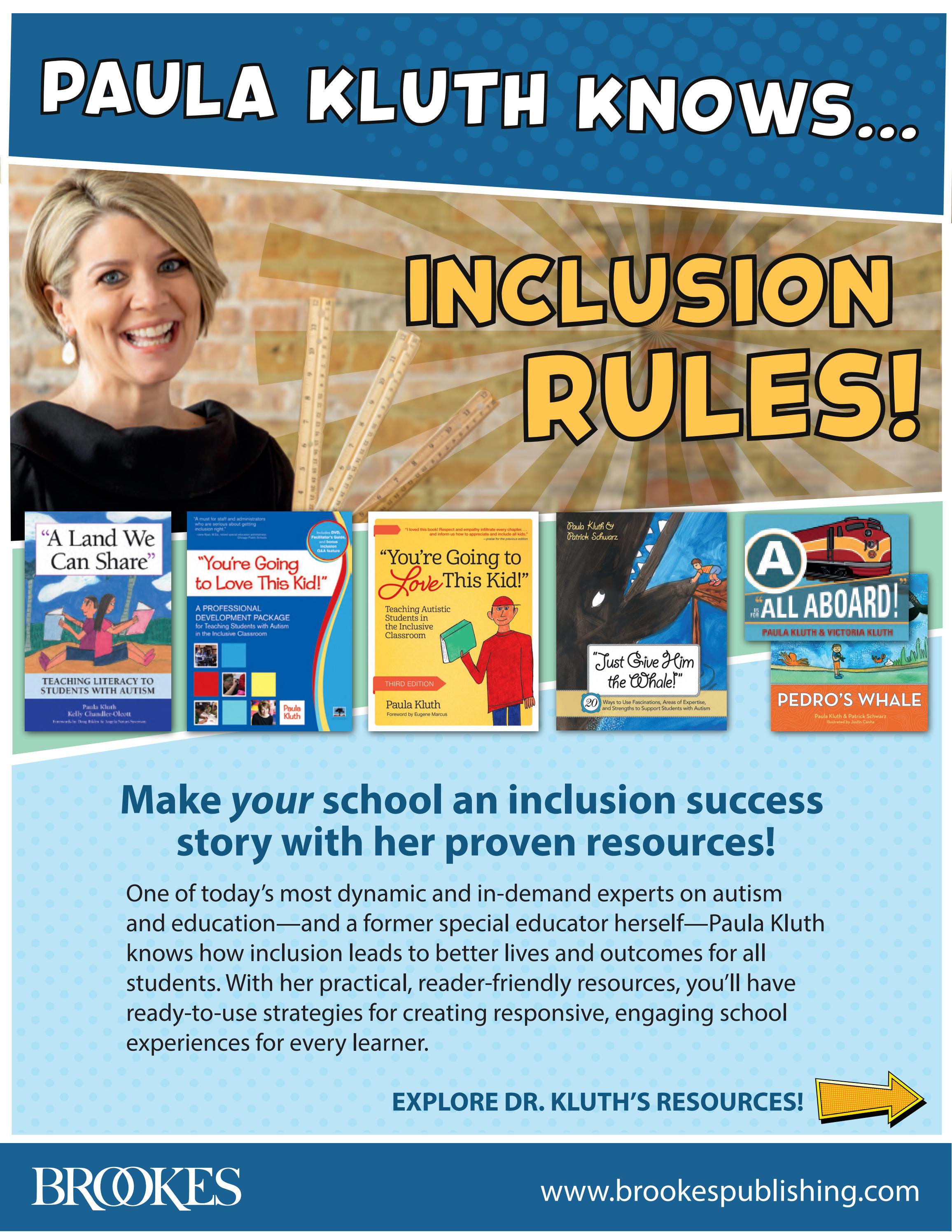 Brookes Publishing | Paula Kluth | Inclusion Rules! by Brookes ...