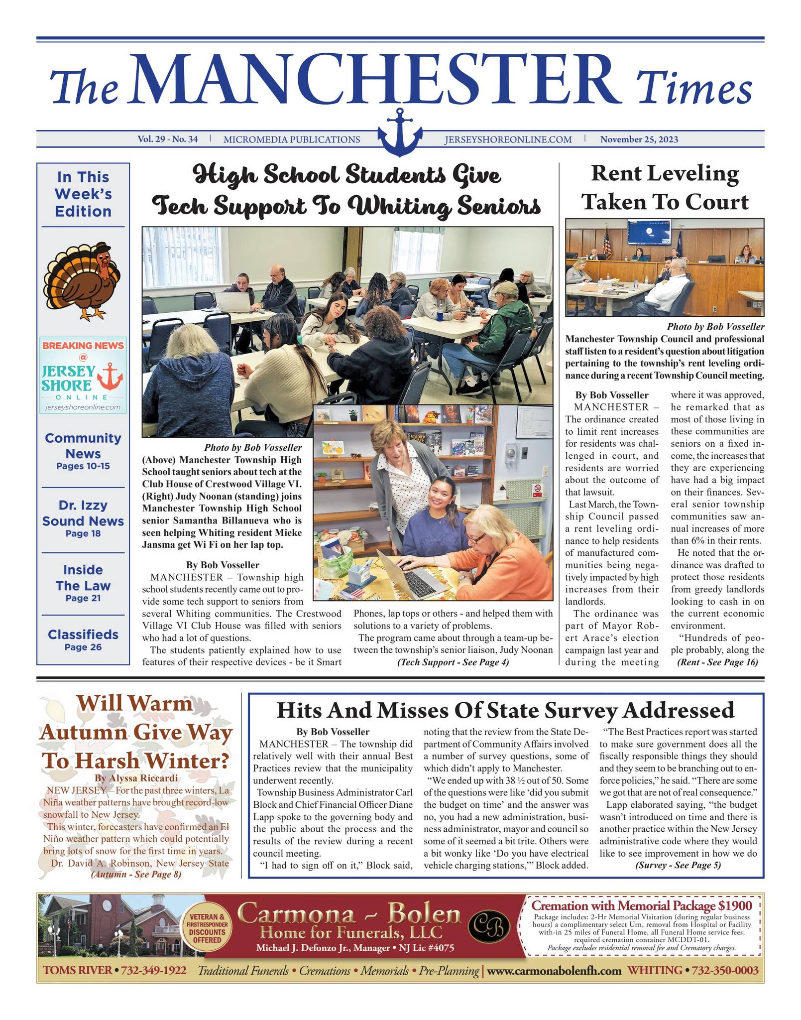 2023-11-25 - The Manchester Times by Jersey Shore Online - Issuu