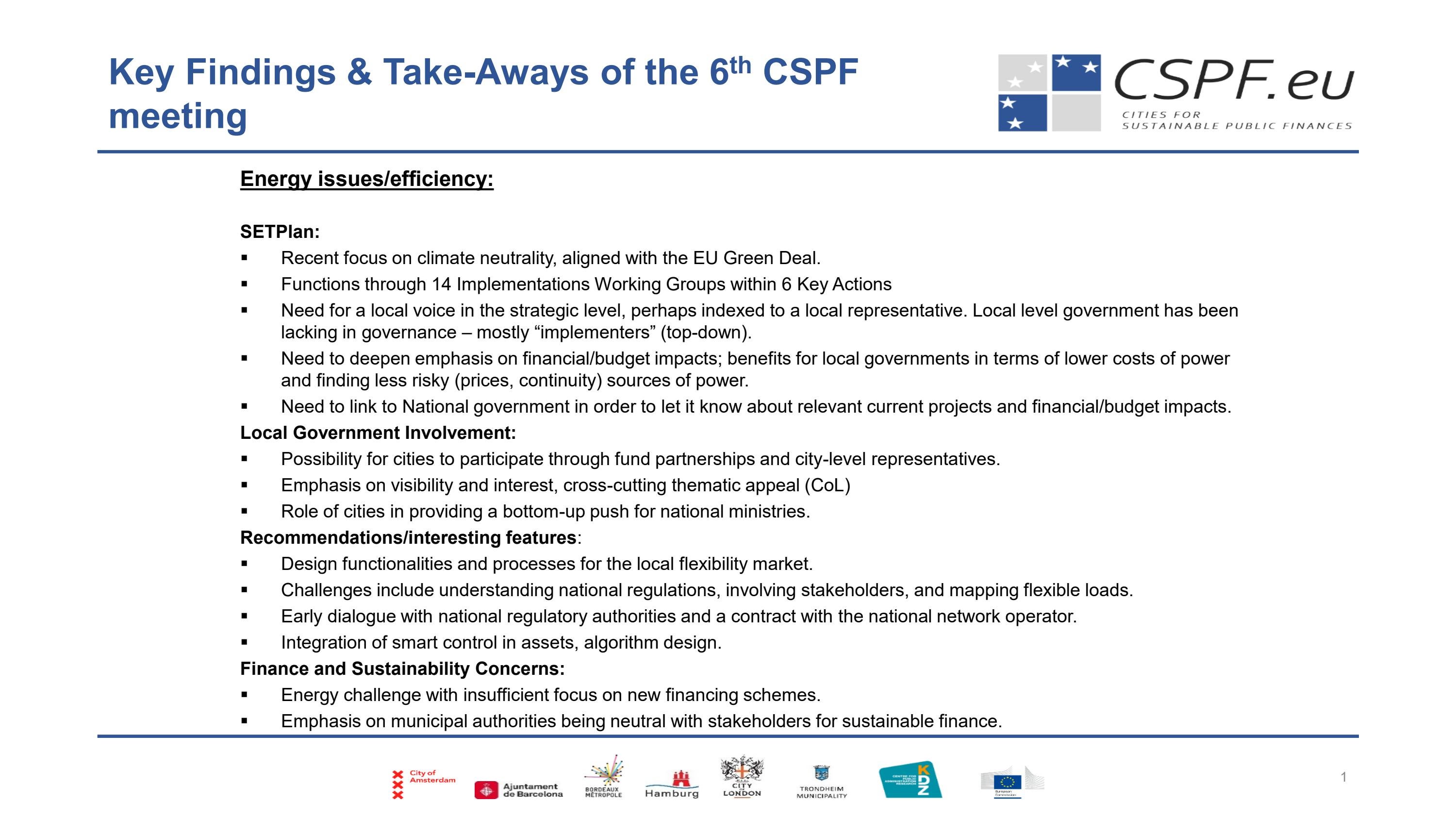 Key Findings and Take-Aways of the 6th CSPF Meeting by kdz_austria - Issuu