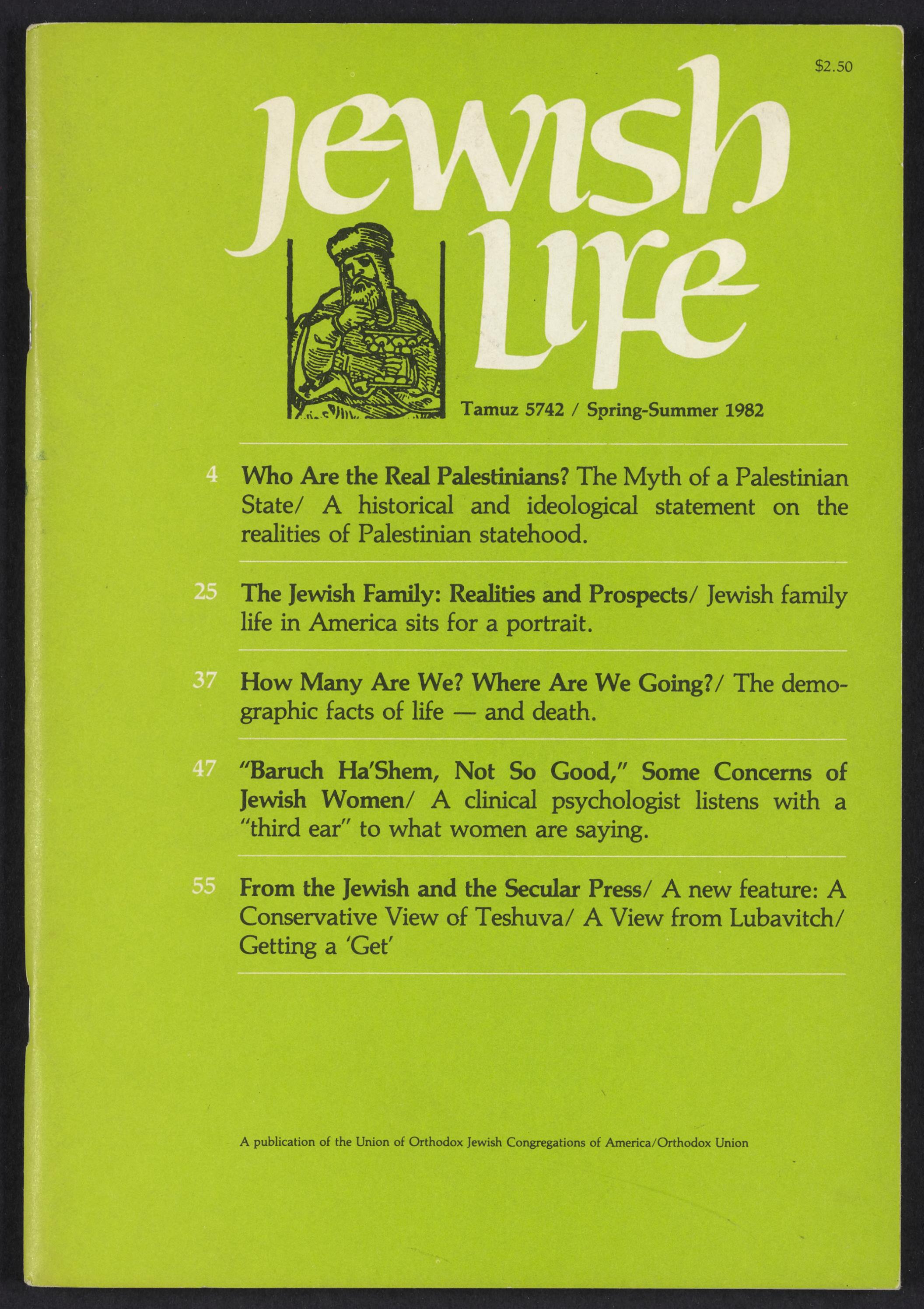 Jewish Life Spring-Summer 1982 by Jewish Action - Issuu