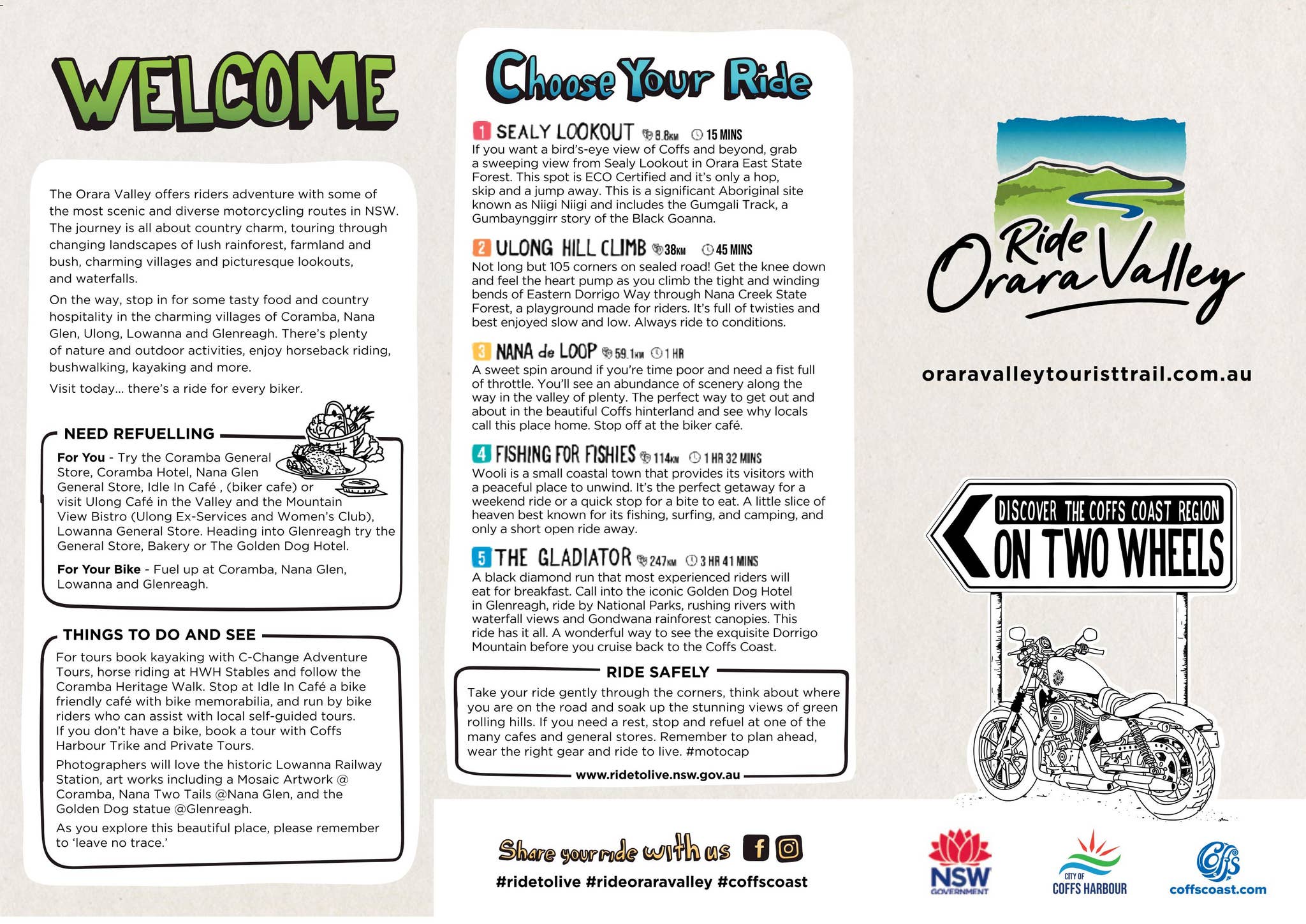 Ride Orara Valley Brochure by cityofcoffsharbour - Issuu