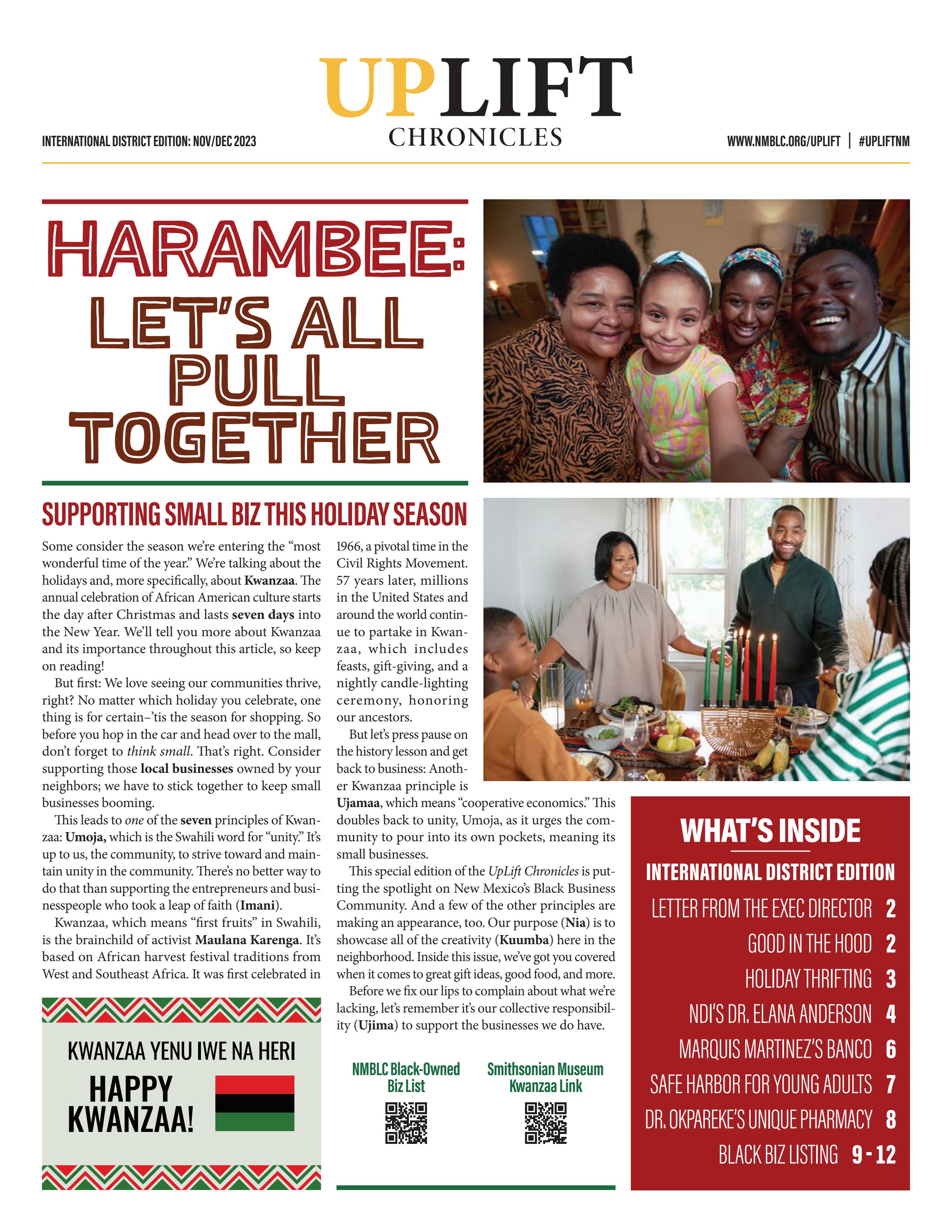 UpLift Chronicles_InternationalDistrictEdition_November2023_V2.I10 by NMBlackLeadership - Issuu