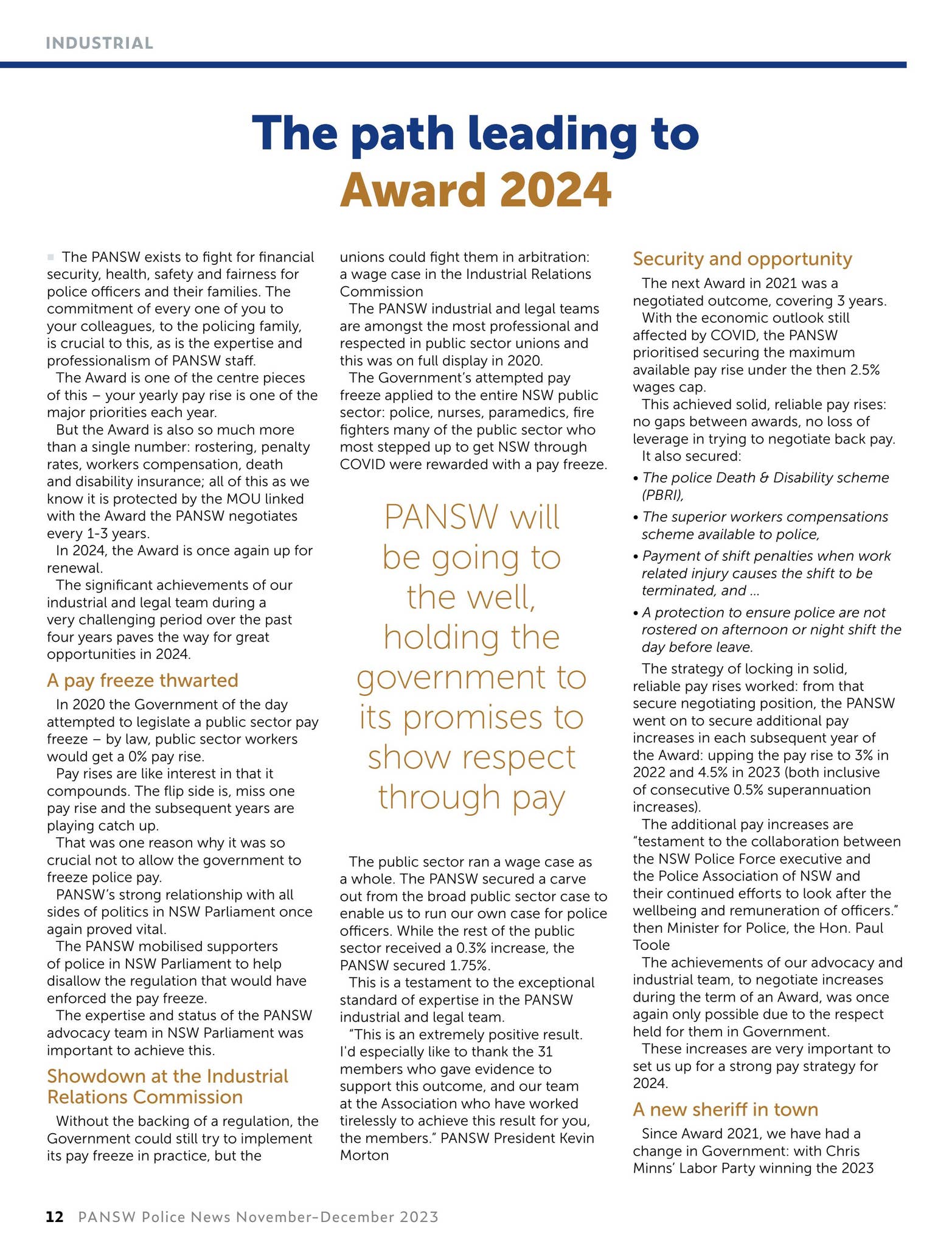PANSW Police News Magazine - November | December 2023 by Police ...