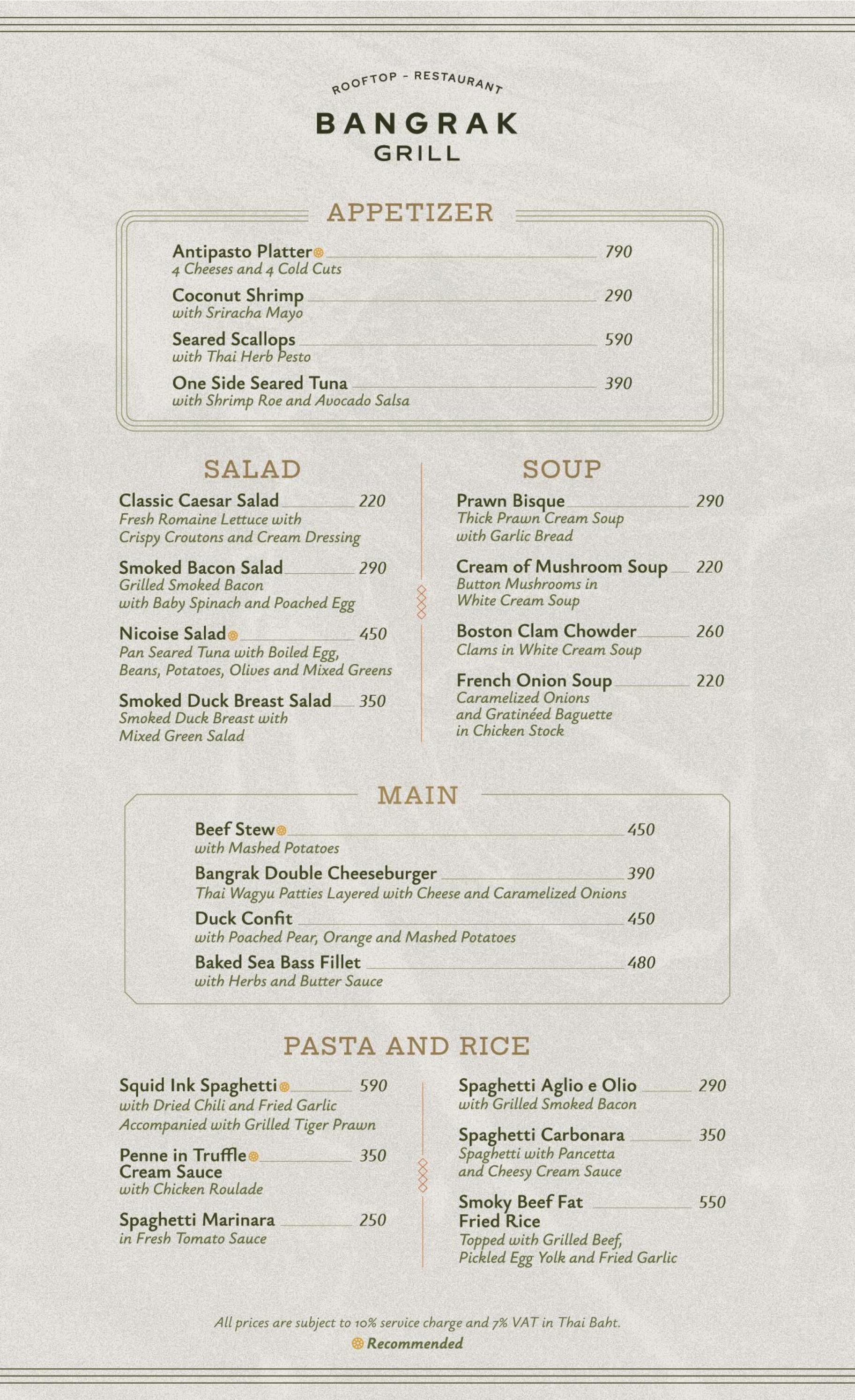 Bangrak Grill Dinner Menu (17:00-23:00) by seefah-menu - Issuu