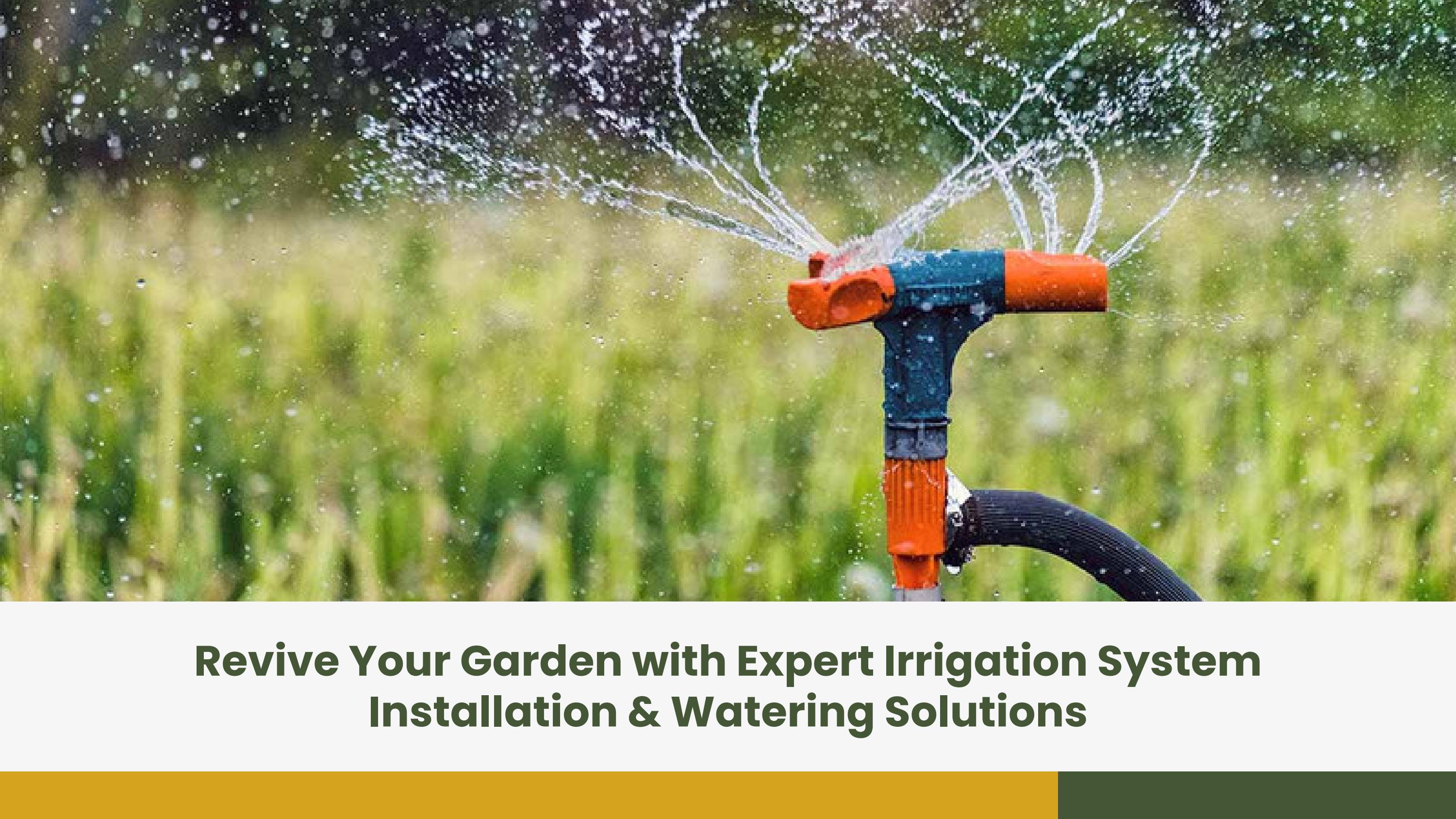 Revive Your Garden with Expert Irrigation System Installation ...