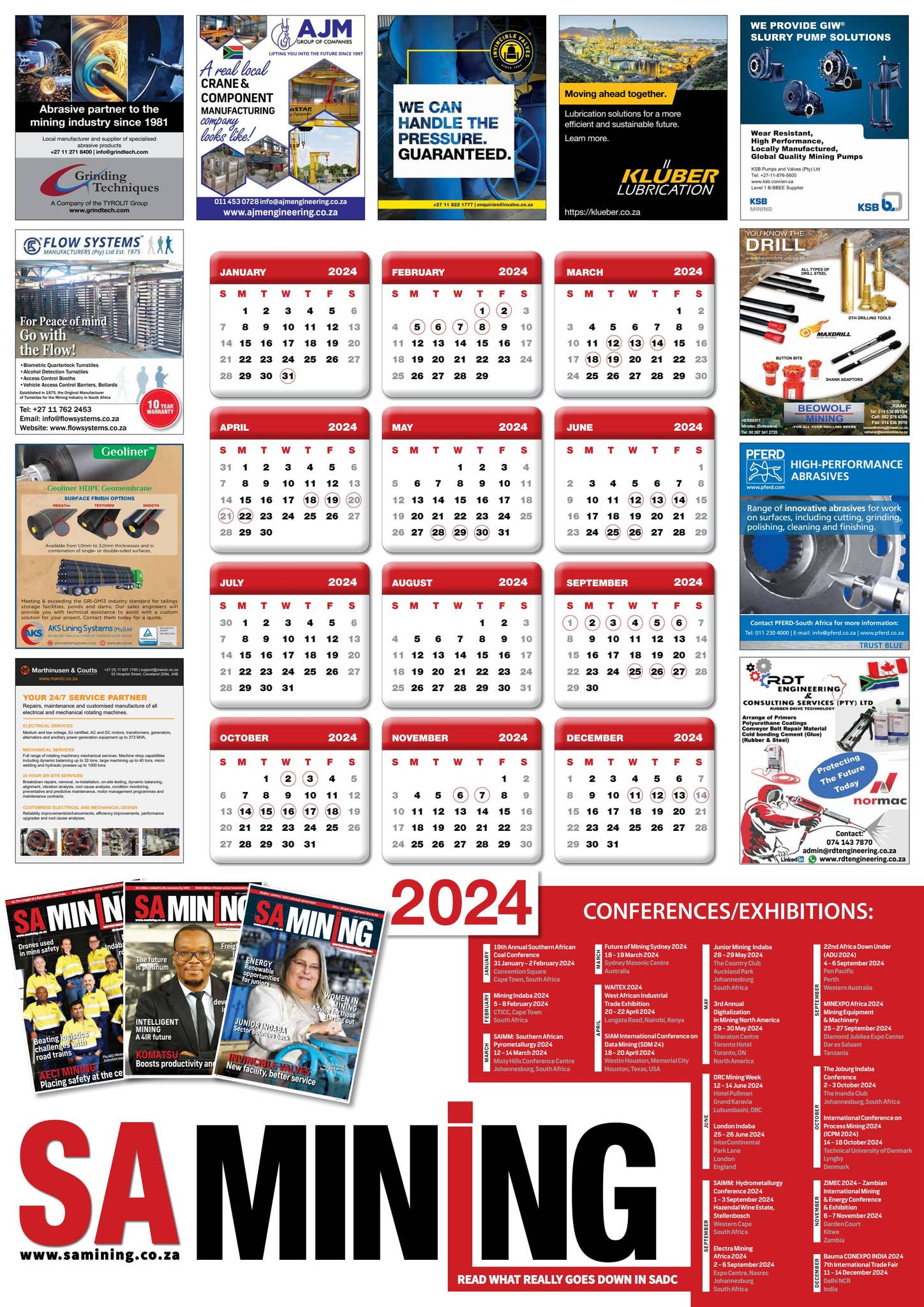 SA Mining calendar 2024 by SundayTimesZA - Issuu