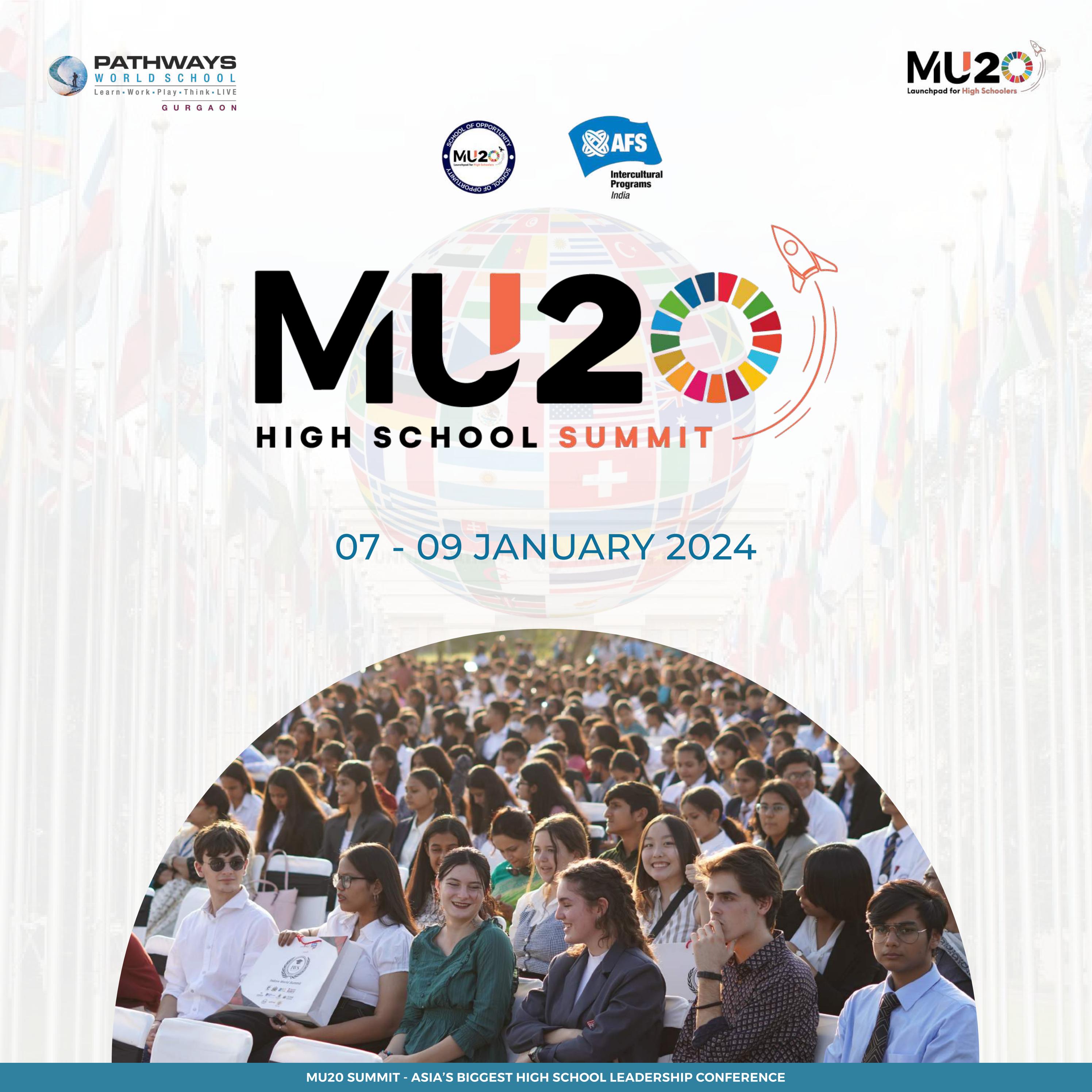 MU20 High School Summit, Gurugram on 7-9 January 2024 by AFS Intercultural Programs India - Issuu