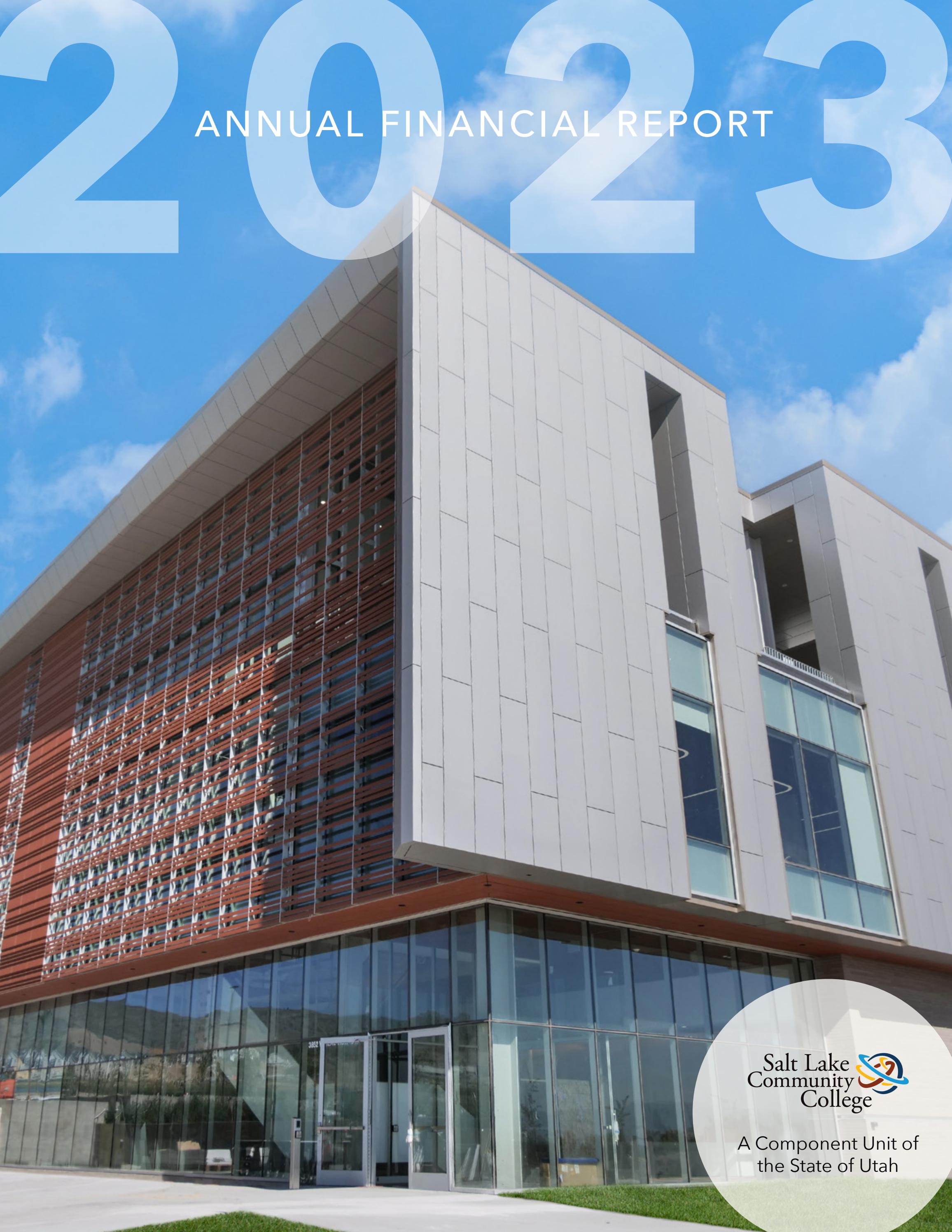 SLCC 2023 Financial Report by Salt Lake Community College - Issuu