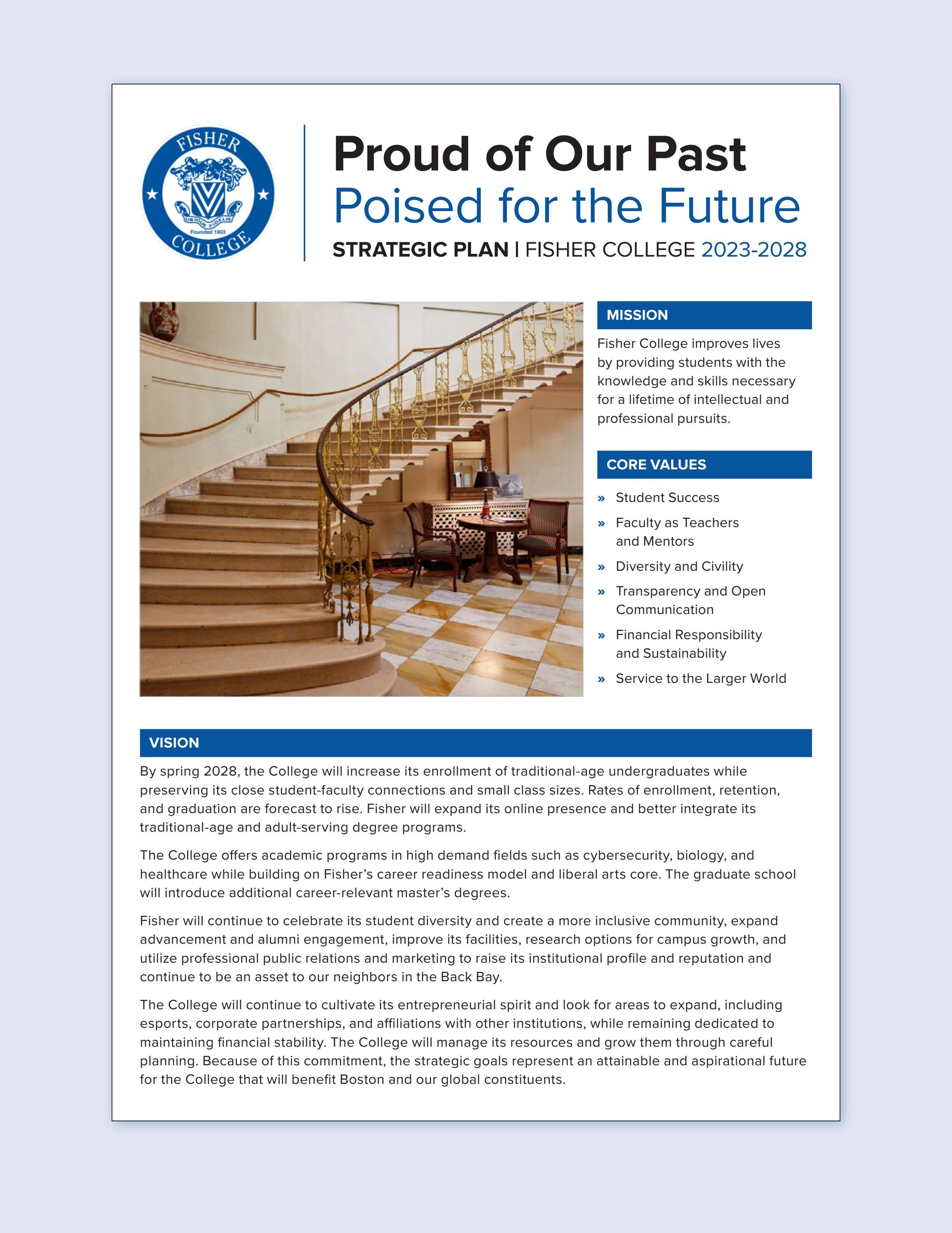 Fisher College Strategic Plan 2023 through 2028 by FisherCollegeMagazine - Issuu