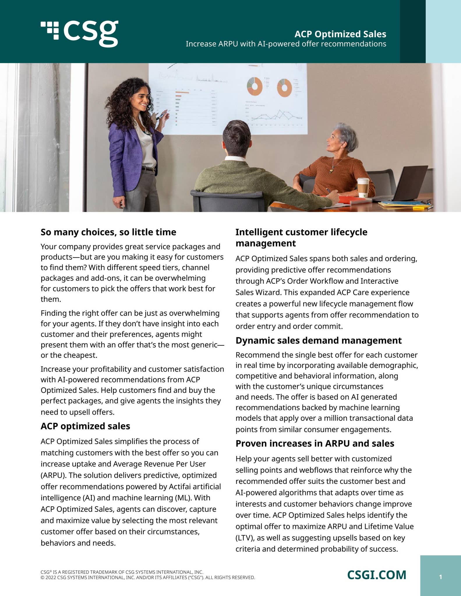 CSG ACP Optimized Sales Datasheet by CSG Systems - Issuu