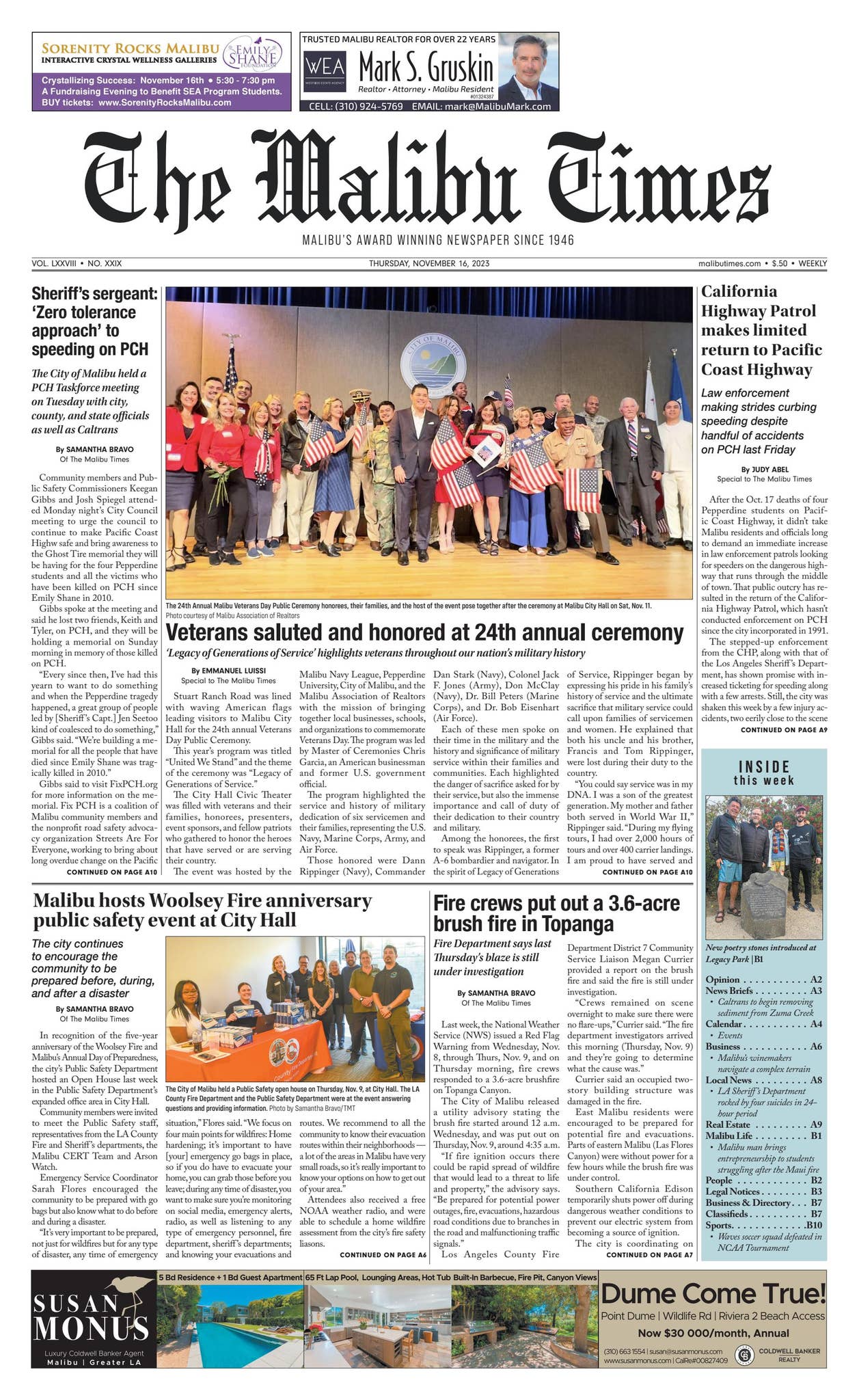The Malibu Times • November 16, 2023 by 13 Stars Media - Issuu