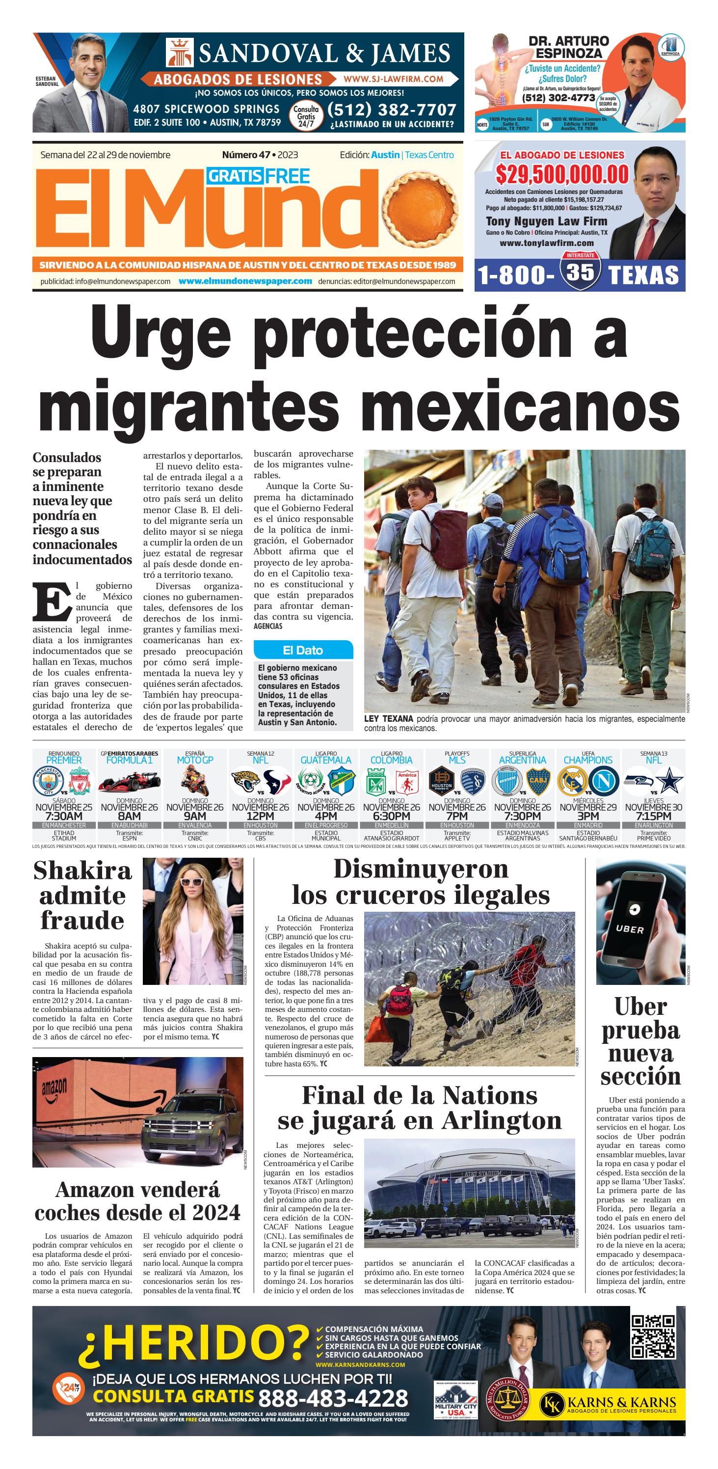 El Mundo Newspaper 47 - 2023 by El Mundo Newspaper - Issuu