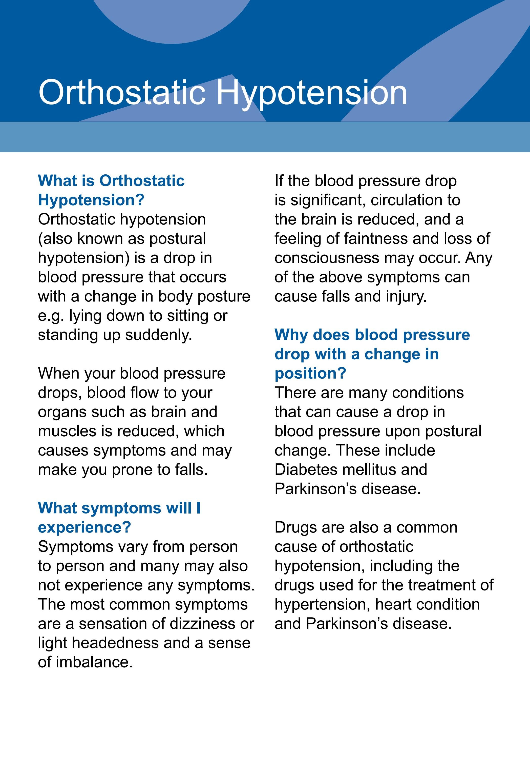 Orthostatic Hypotension by Yishun Health - Issuu