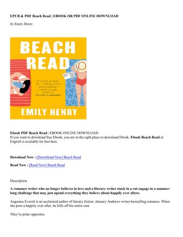 (PDF) Download Beach Read - Emily Henry by LachlanKumar - Issuu
