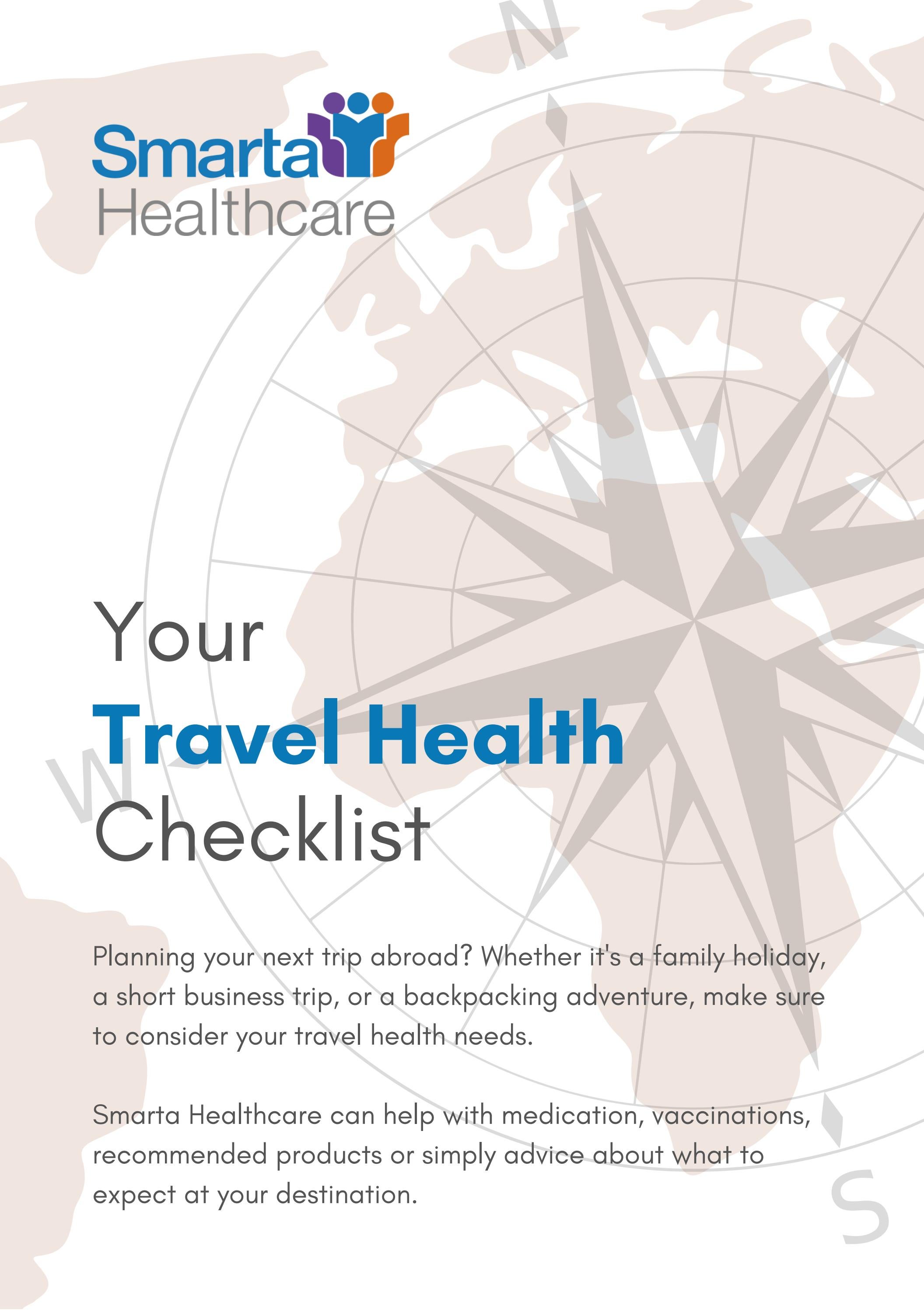 Your Travel Health Checklist by Smarta Healthcare by Smarta Healthcare ...