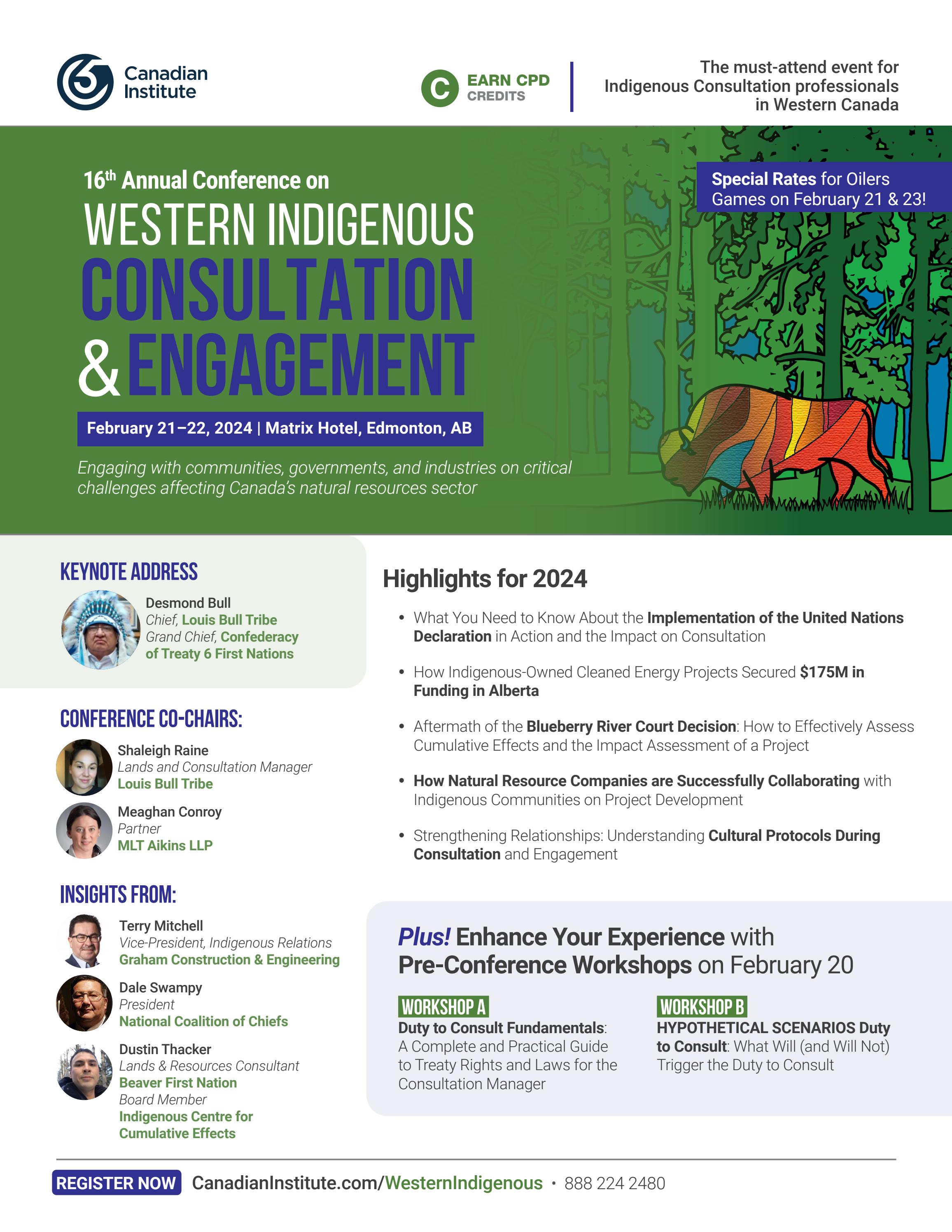 16th Annual Conference on Western Indigenous Consultation & Engagement ...