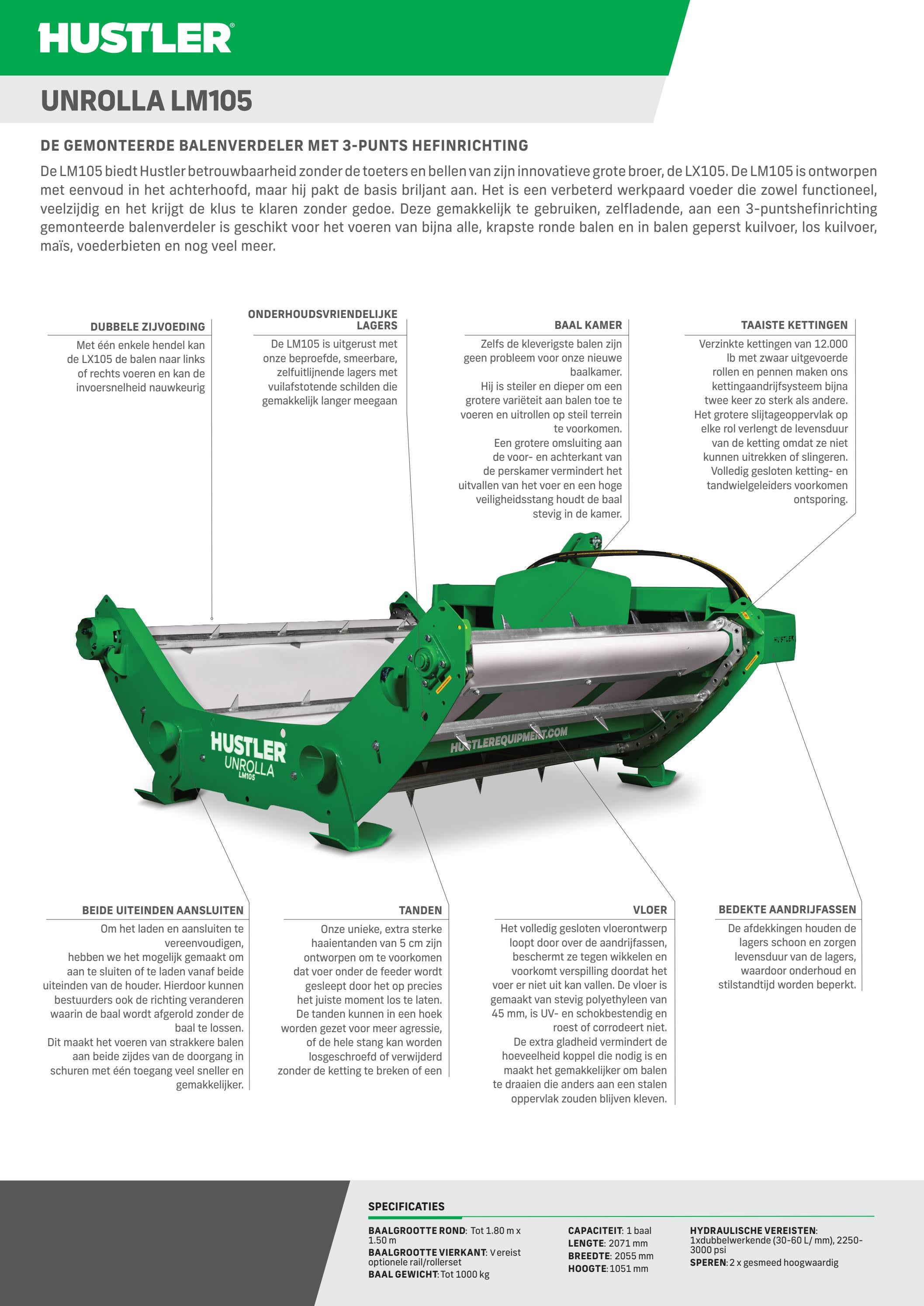 Unrolla LM105 Flyer by Hustler Equipment - Issuu