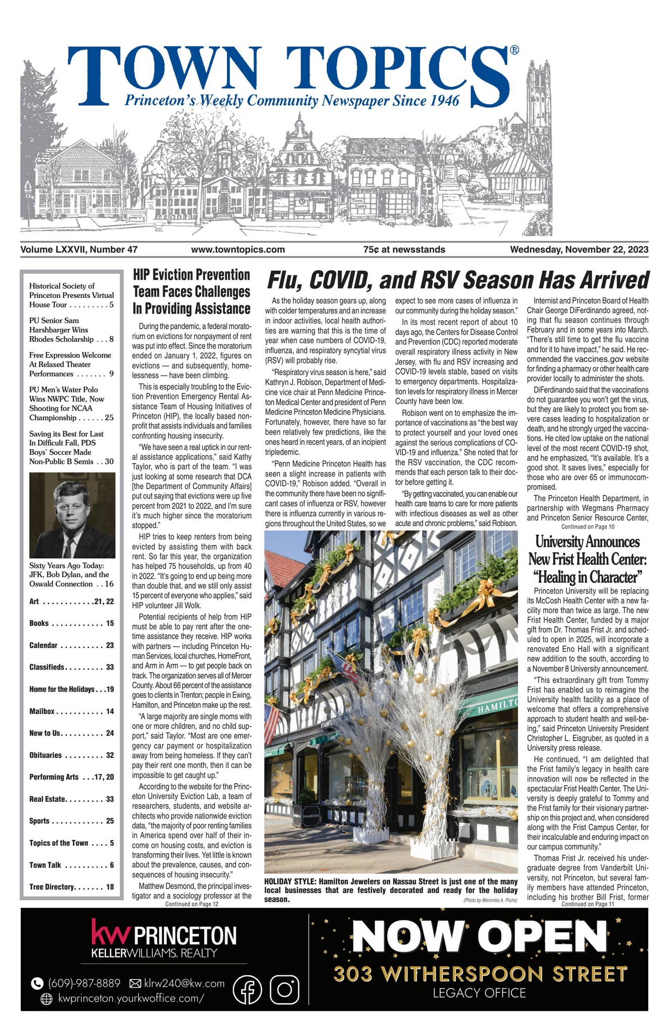 Town Topics Newspaper, November 22, 2023. by Witherspoon Media Group ...