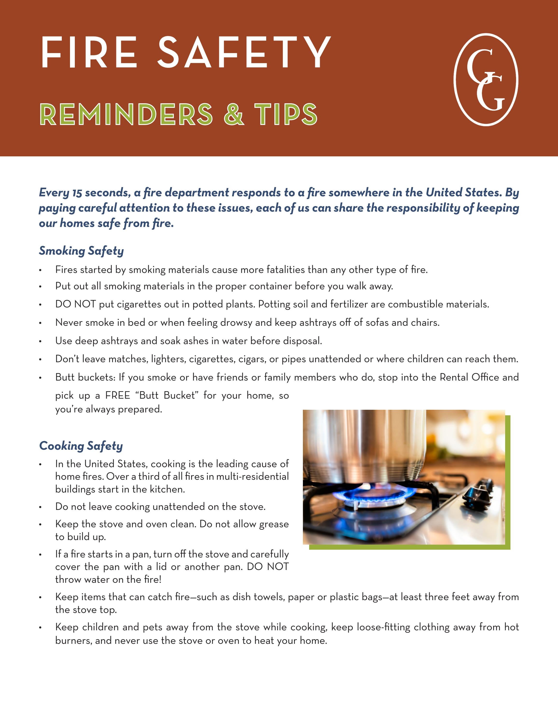Fire Safety Reminders & Tips by Gulf Gate Apartments - Issuu