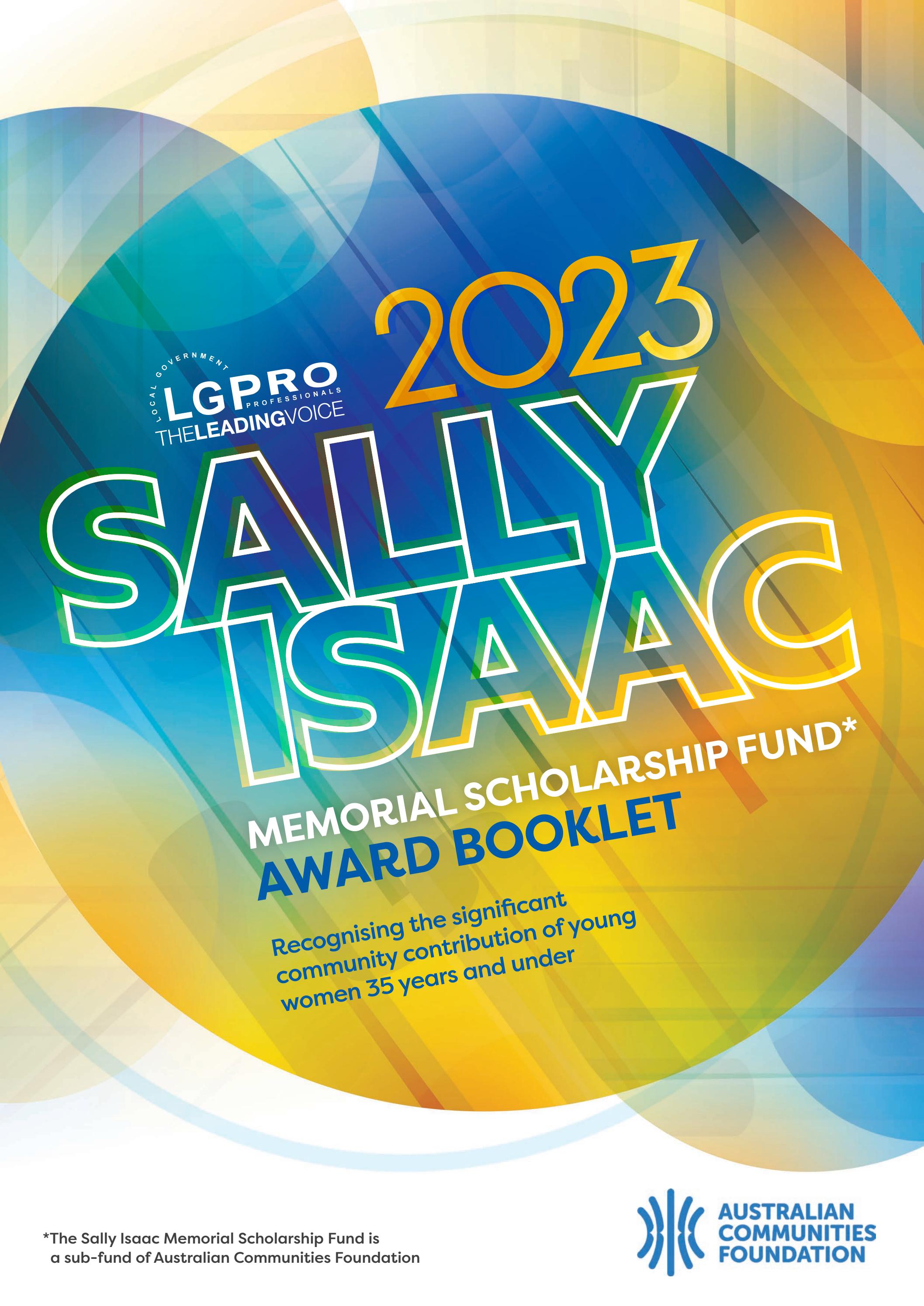 2023 Sally Isaac Award Booklet by LGPro VIC - Issuu