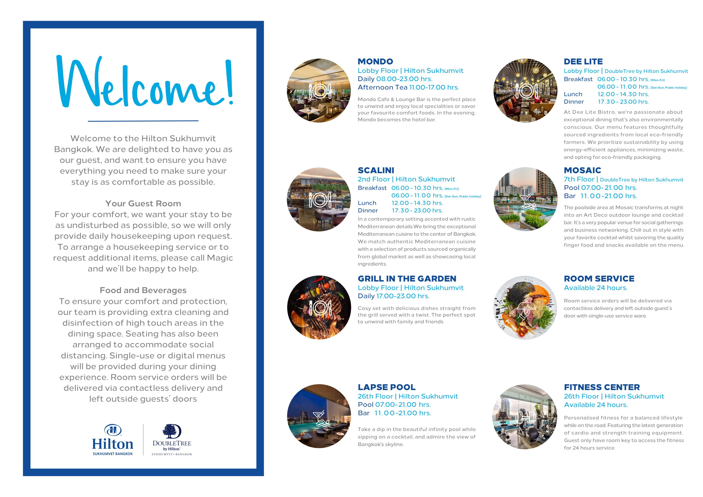 Welcome Letter | Hilton Sukhumvit Bangkok by Hilton Sukhumvit Bangkok ...