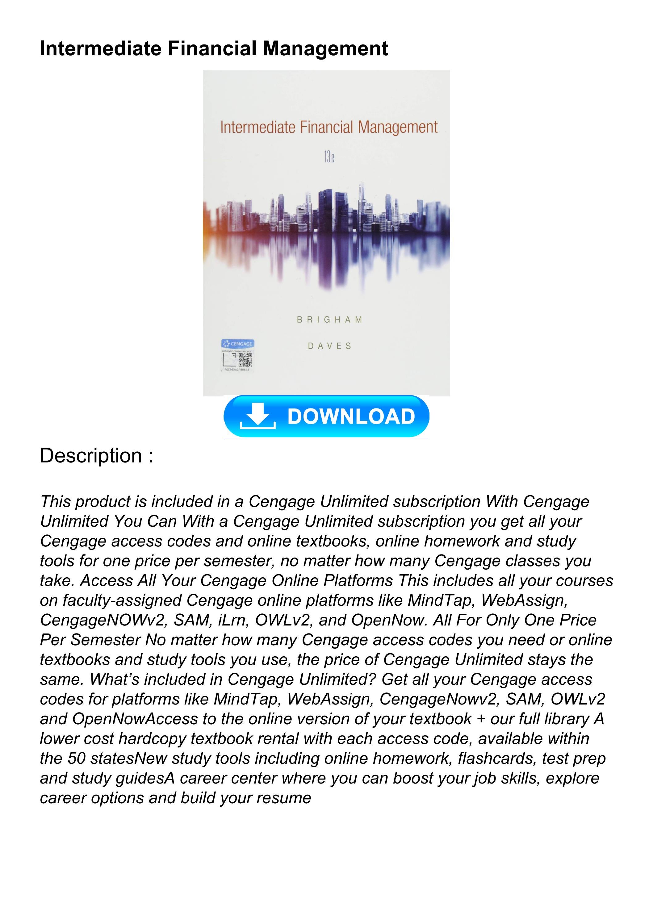 [PDF READ ONLINE] Intermediate Financial Management by baermanfaireysna ...