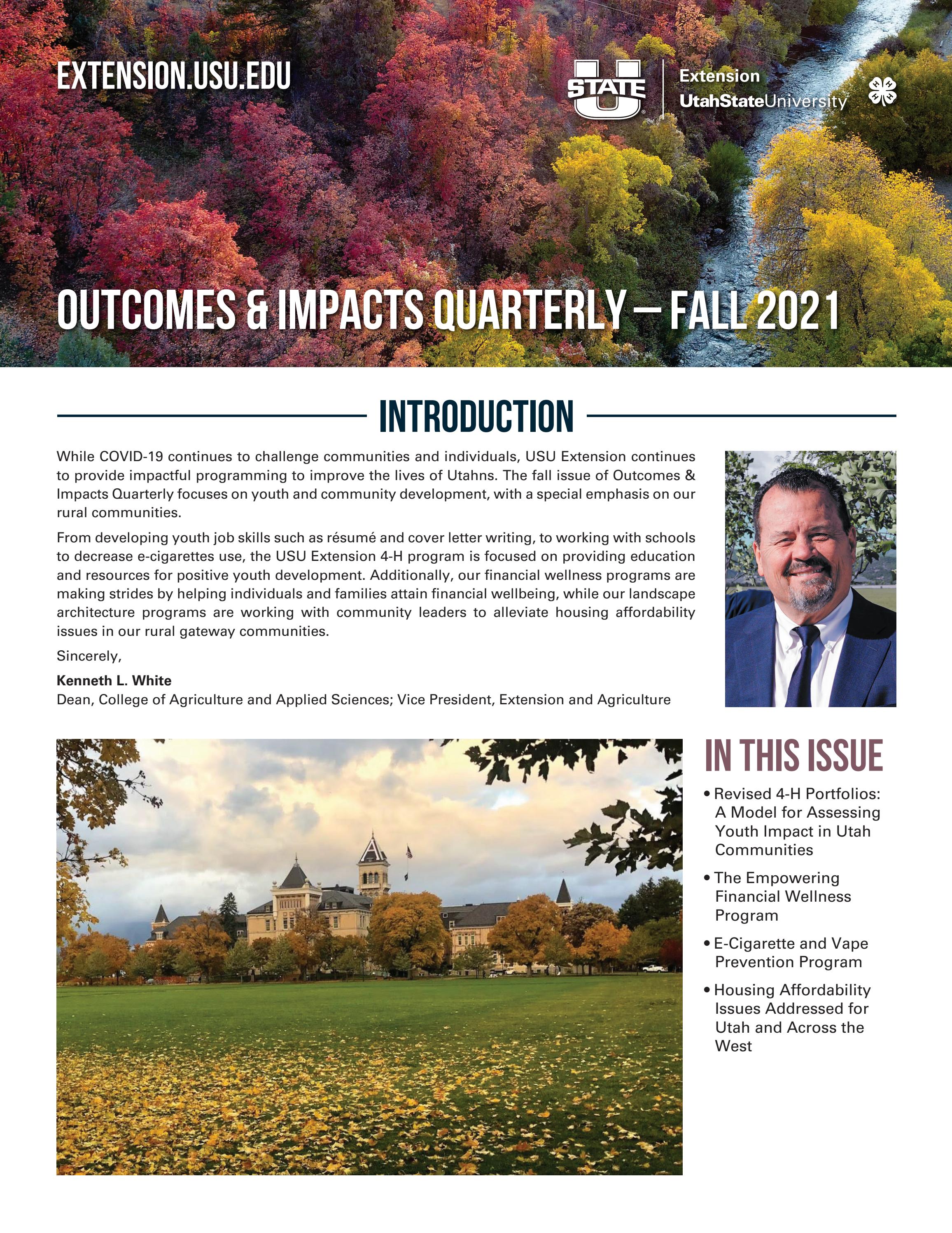 Outcomes and Impact Quarterly - Fall 2021 by Utah State University ...