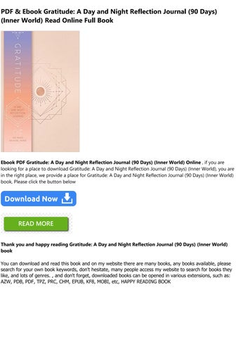 Bestsellers***) Read Book [PDF] Gratitude: A Day and Night Reflection ...