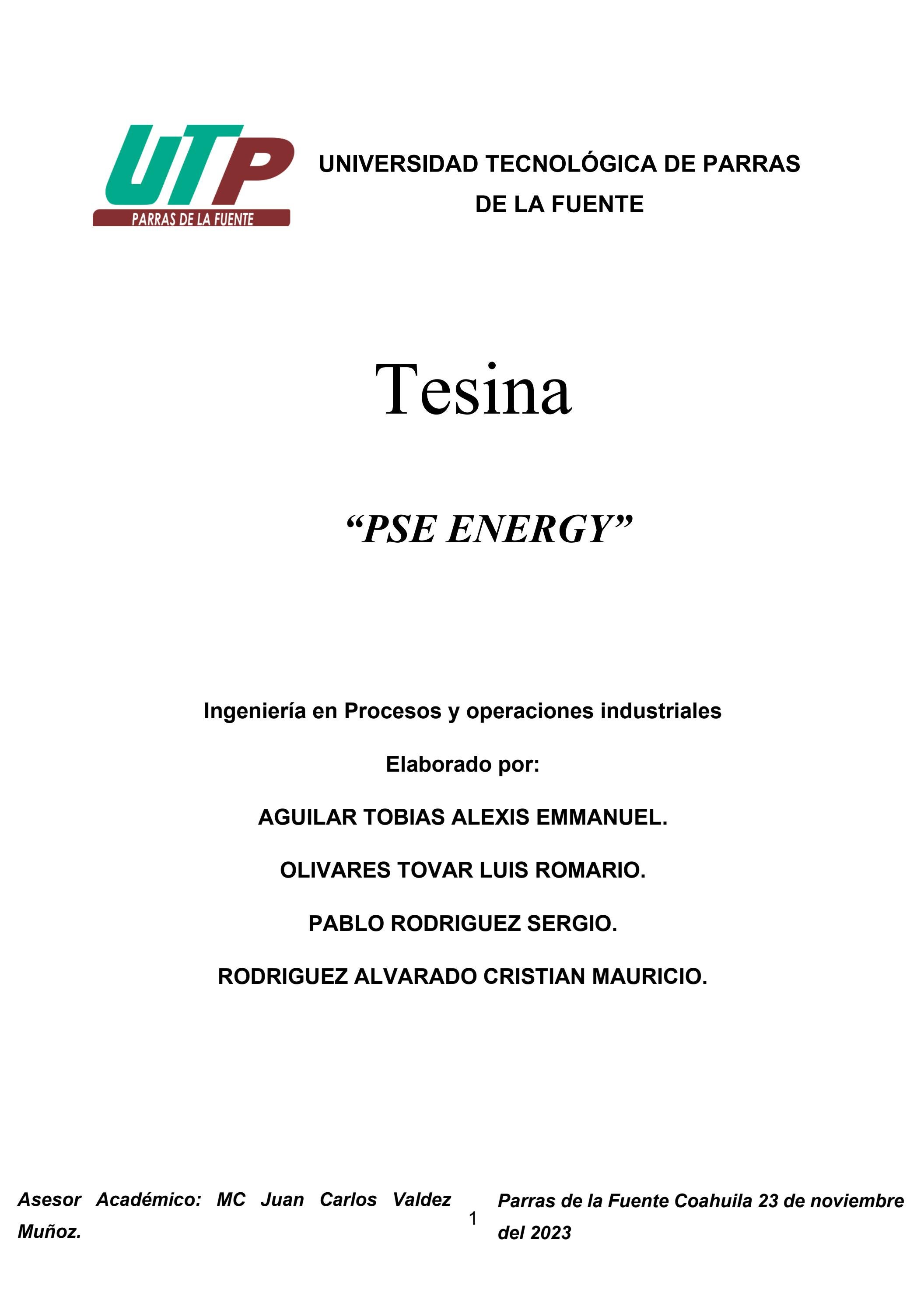PSE ENERGY... by Mauricio Rodriguez - Issuu