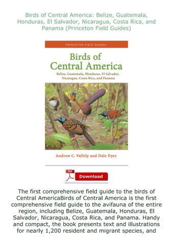 [⚡PDF⚡] Birds of Central America: Belize, Guatemala, Honduras, El ...