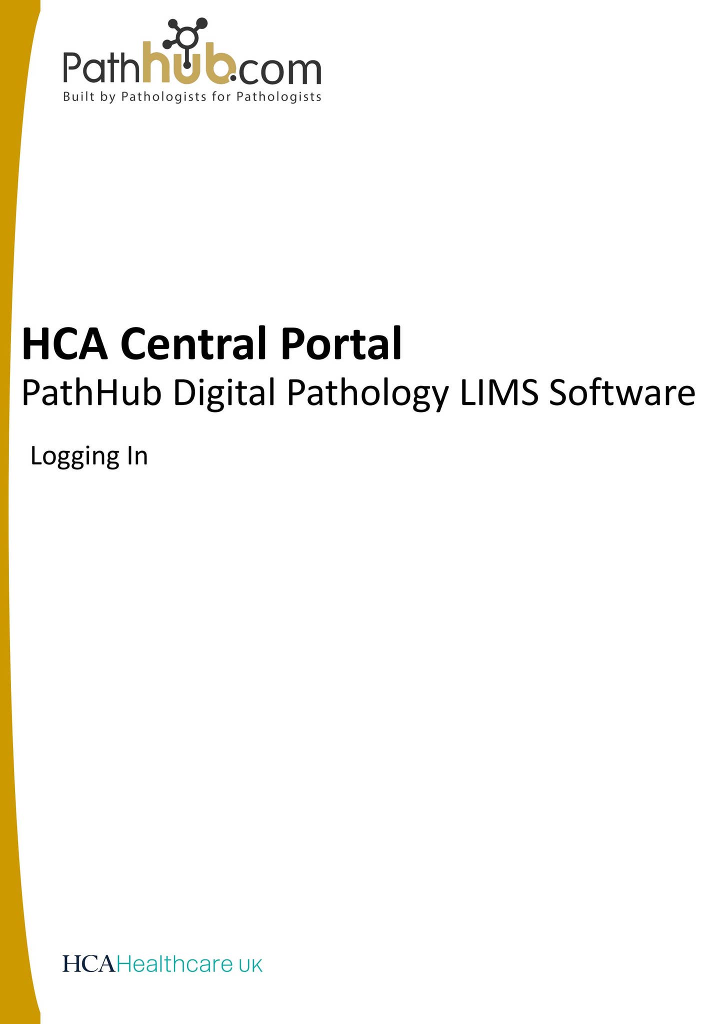 HCA Central Portal - User Login by IHC001 - Issuu